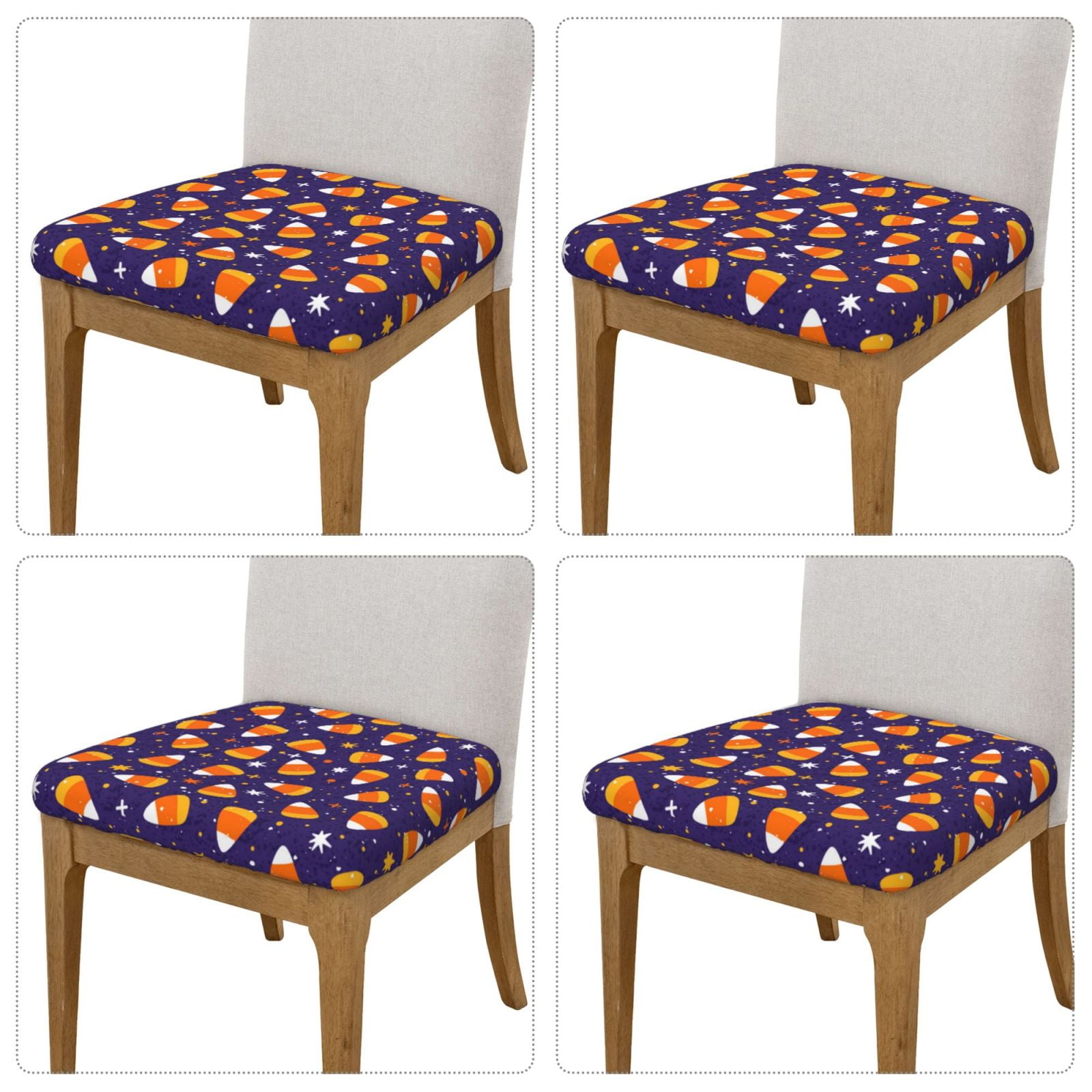 Goofa Candy Corn (2) Printed Couch Cushion Covers,Soft and Durable ...