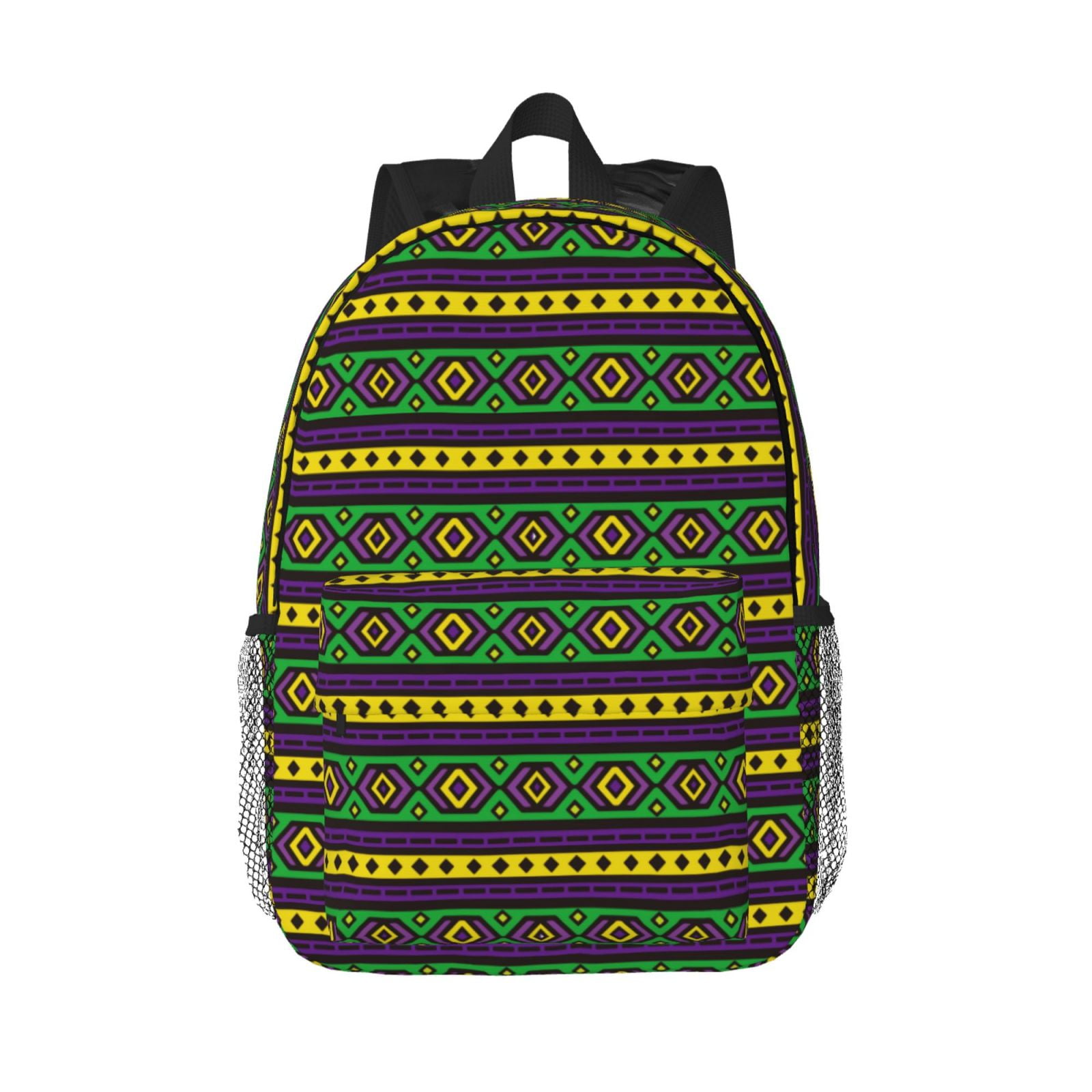 Goofa Carnival Mardi Gras Pattern Lightweight Student Backpack for ...