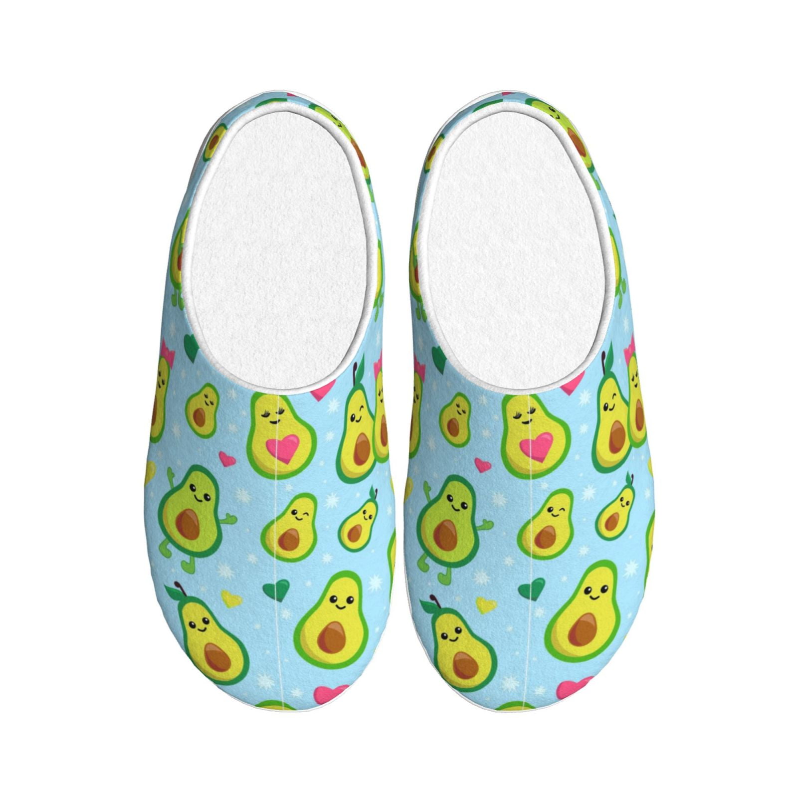 Goofa Cartoon Avocado Print Womens Mens Cotton Lightweight House ...