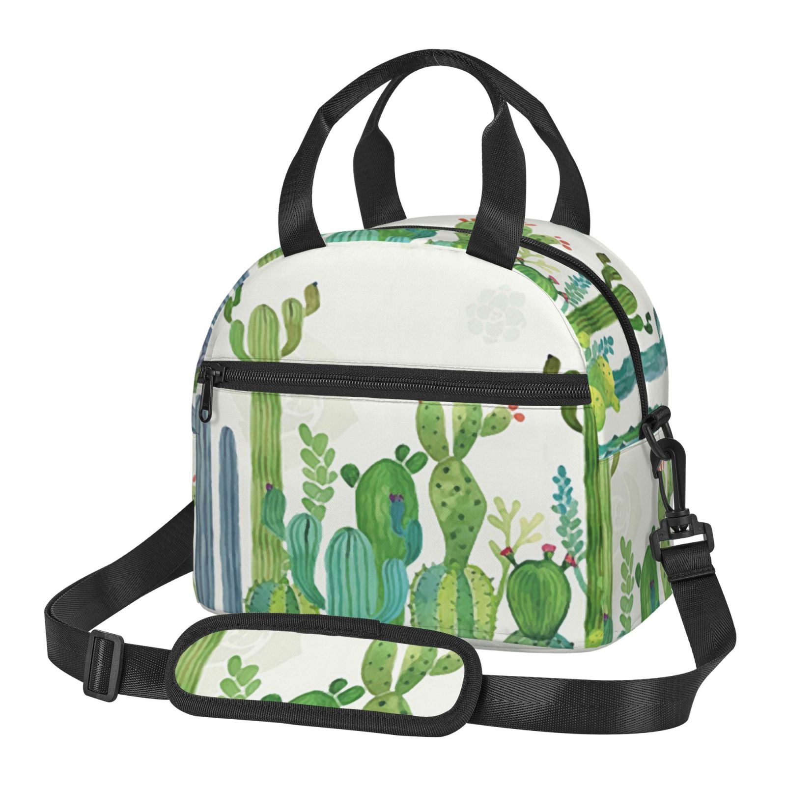 Goofa Cartoon Cactus Pattern Lunch Bag ,Insulated Lunch Box, Small ...