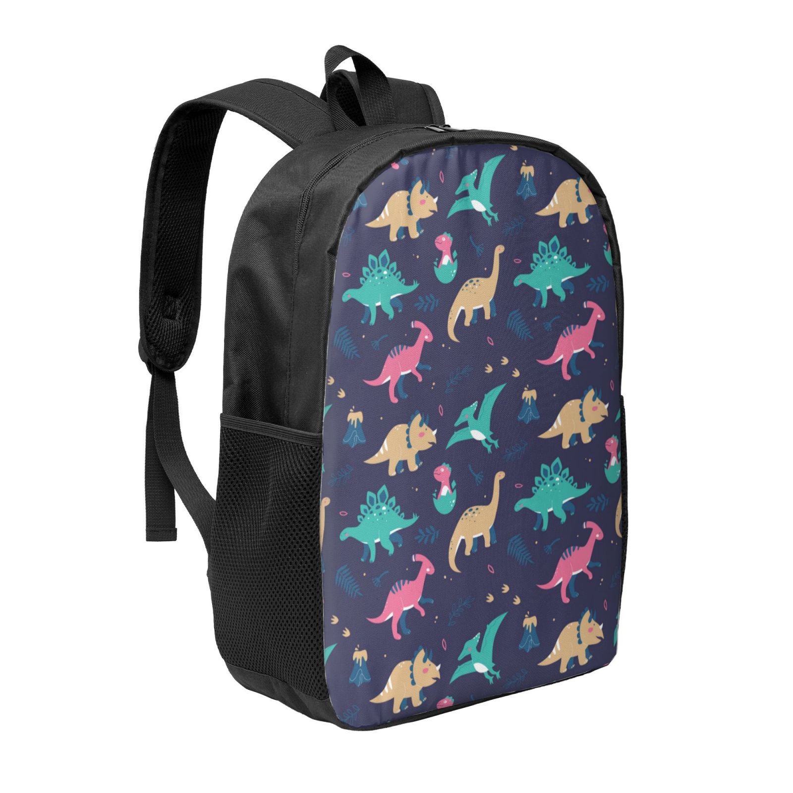 Goofa Cartoon Dinosaur Pattern 17in Student Backpack - School, Travel ...