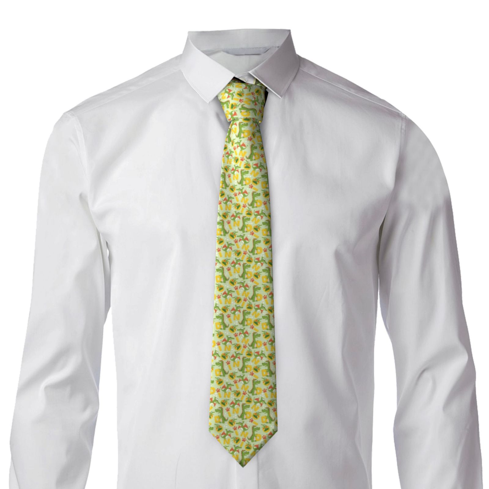 Goofa Cartoon Dinosaurs,Cute Dinosaurs Pattern Men's Necktie Classic ...