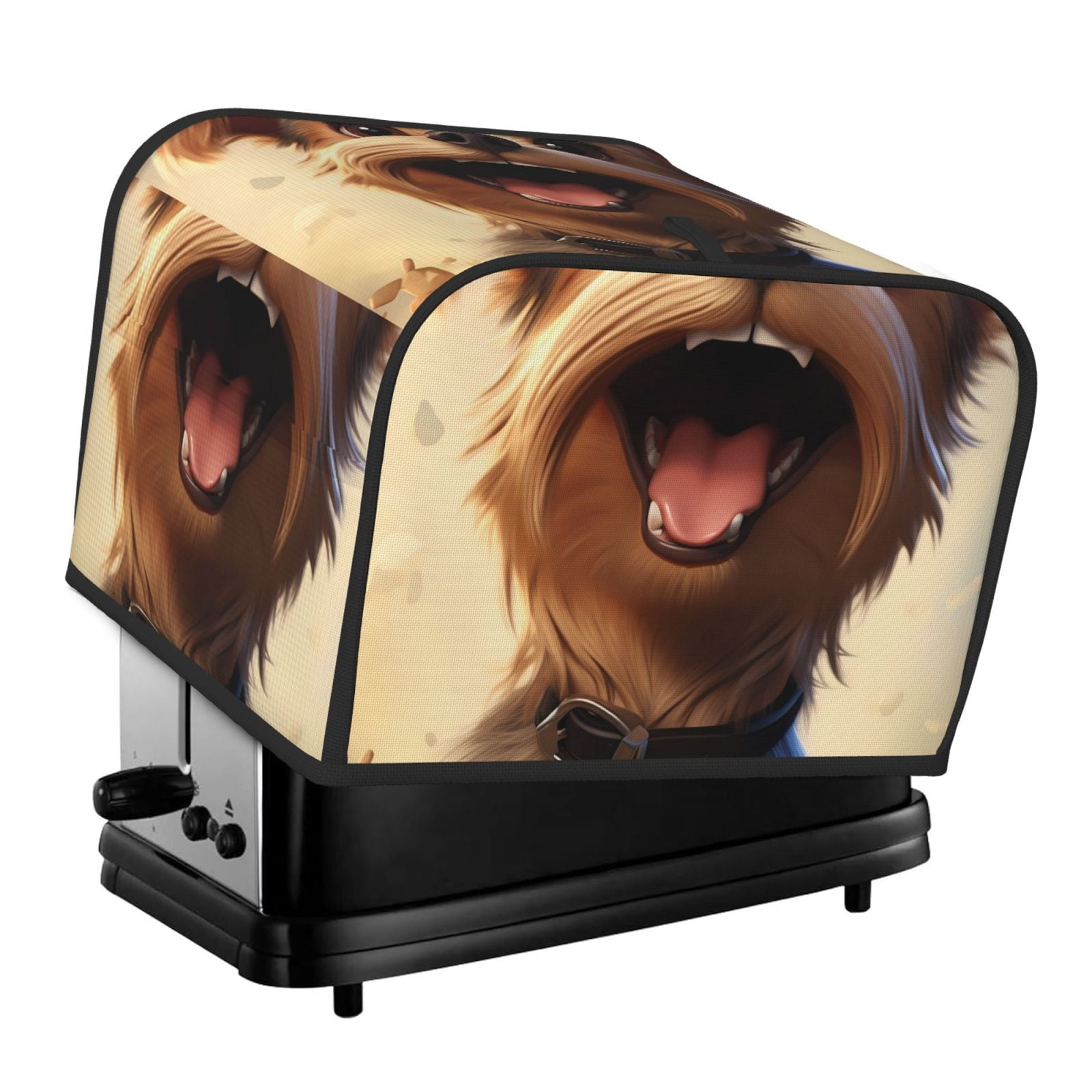 Goofa Cartoon Happy Cute Puppy Print Toaster Cover 4 Slice, Four Slice ...