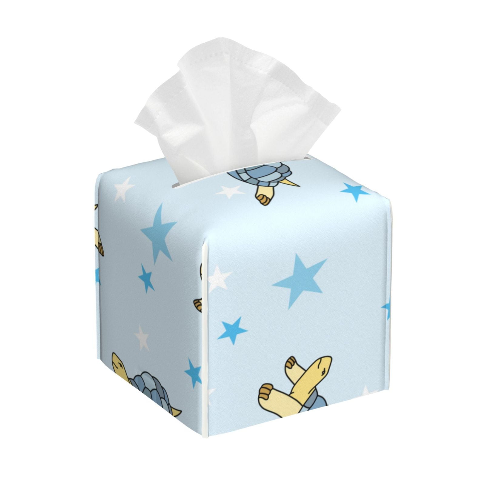 Goofa Cartoon Turtle Tissue Box Cover PVC Leather Tissue Holder Square ...