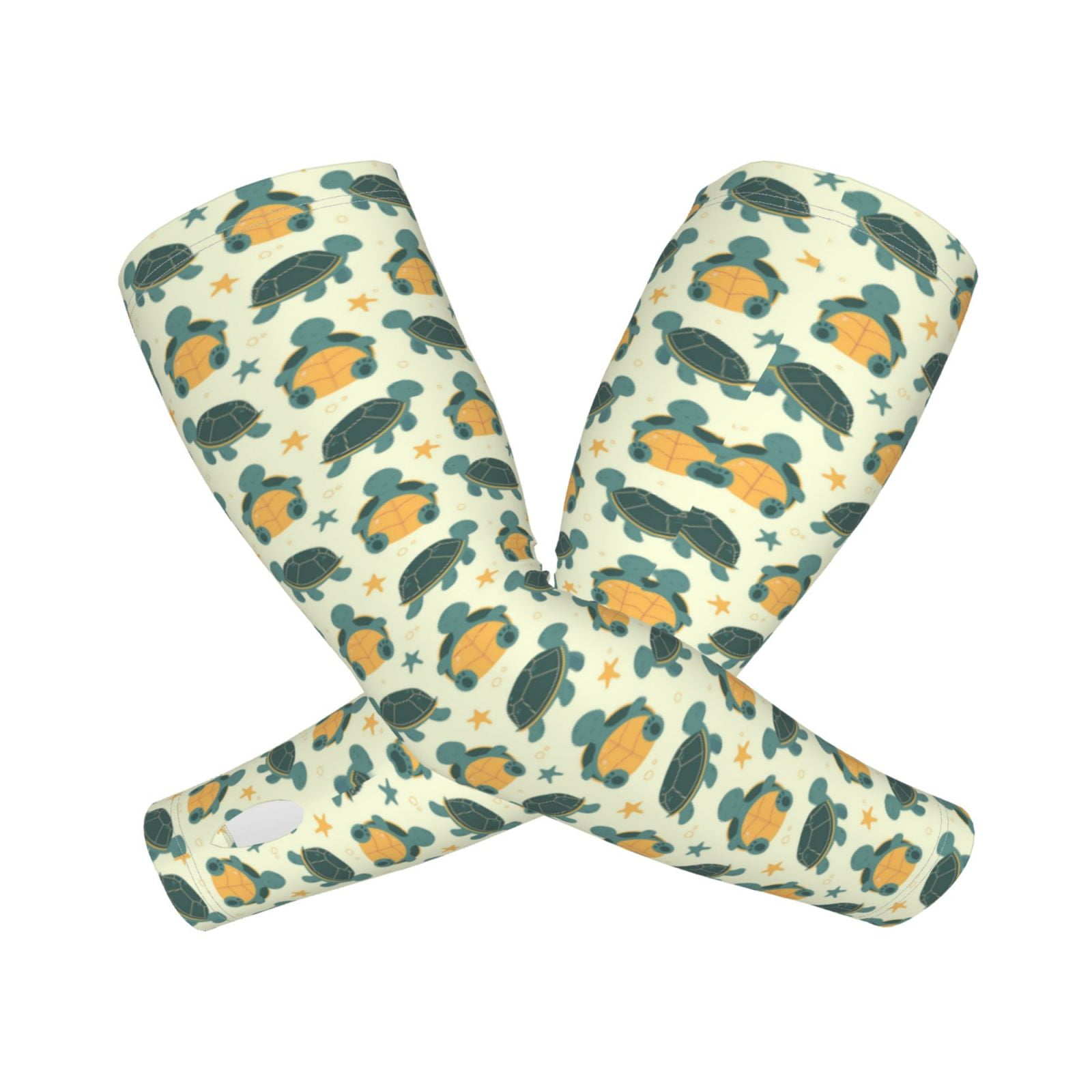 Goofa Cartoon Turtles Pattern UV Sun Protection Arm Sleeves, UPF 50 ...