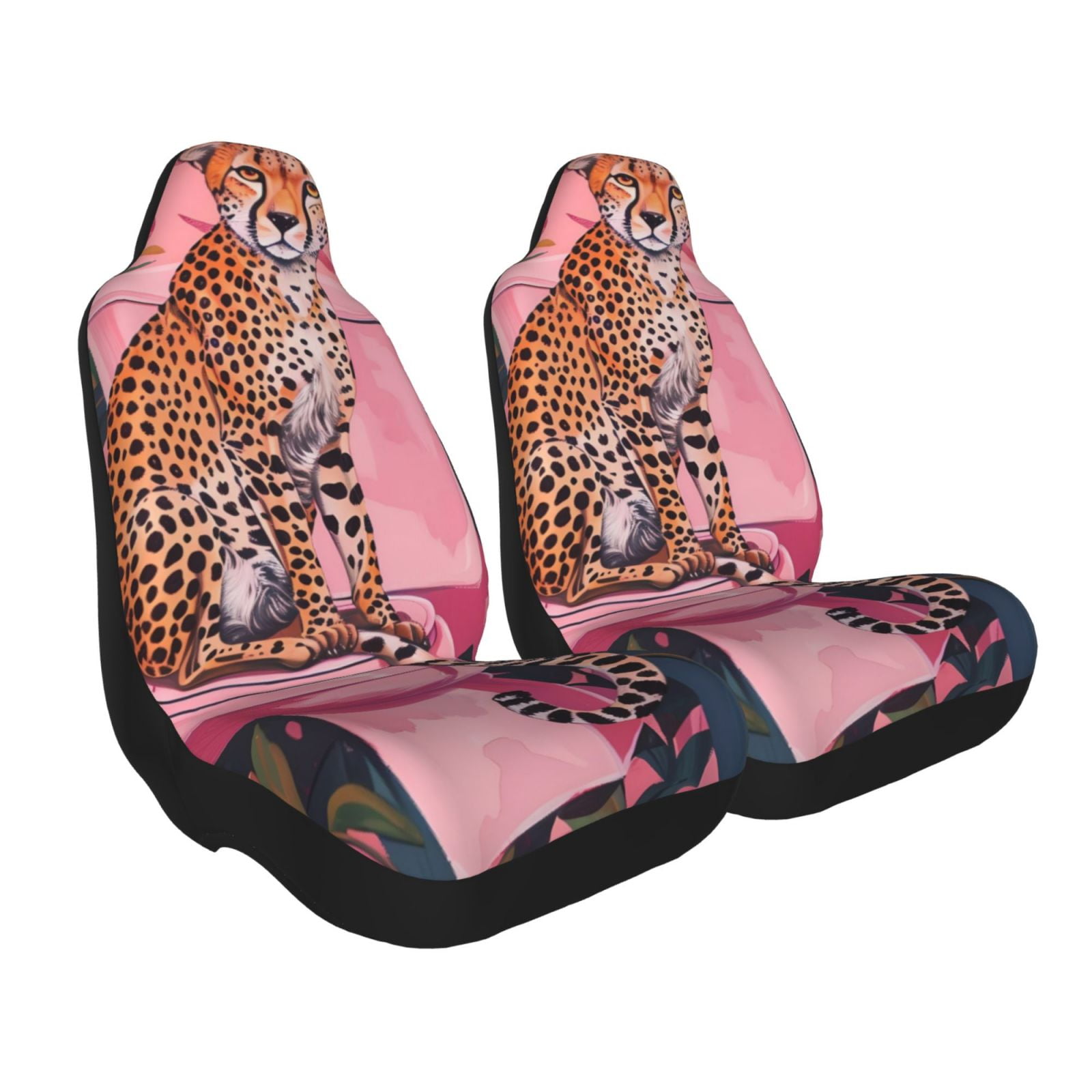 Goofa Cheetah On Toilet Humor Art Printed Car Seat Covers, Automotive ...