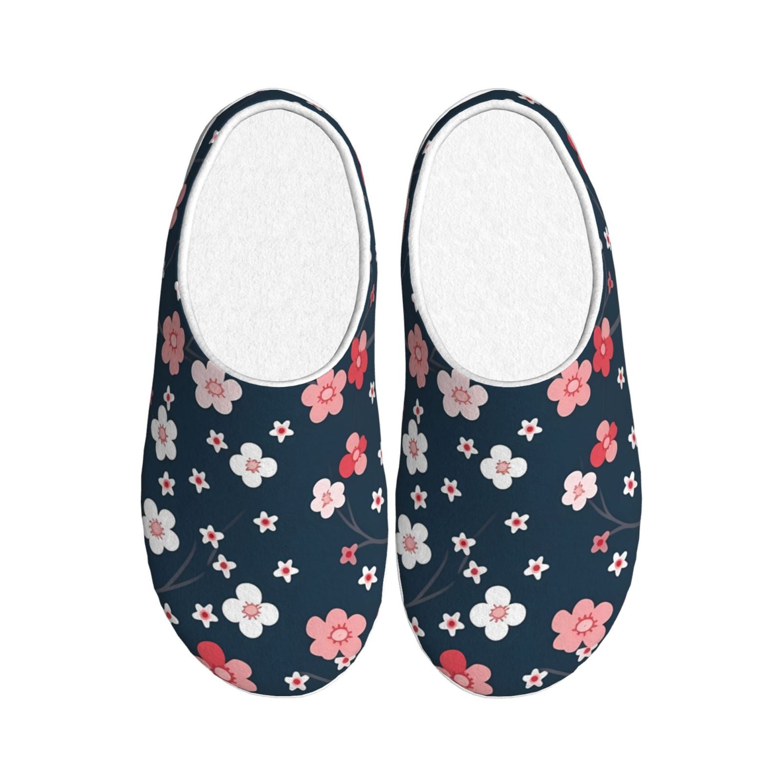 Goofa Cherry Blossoms Print Womens Mens Cotton Lightweight House ...