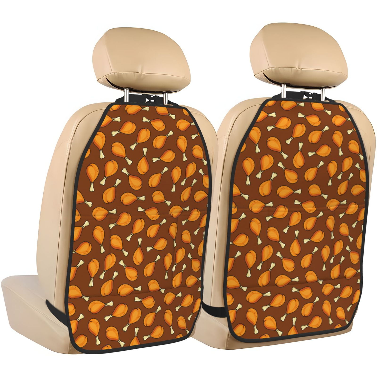 Goofa Chicken Legs 1 Pattern Car Back Seat Protector for Kids (2 Pack ...