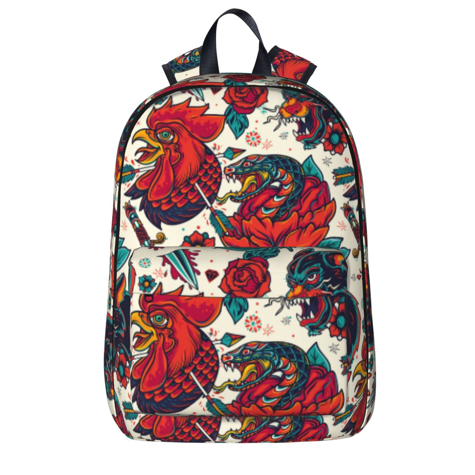Goofa Chicken Printed Backpack,Laptop Backpack,Durable Anti-Theft ...