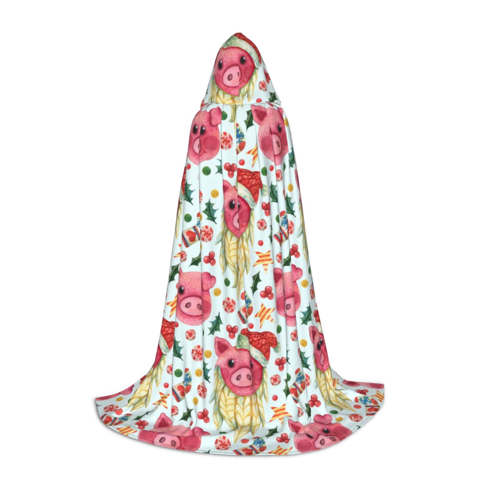 Goofa Christmas Cute Pigs Pattern Hooded Halloween Cloak for Kids,Boys ...