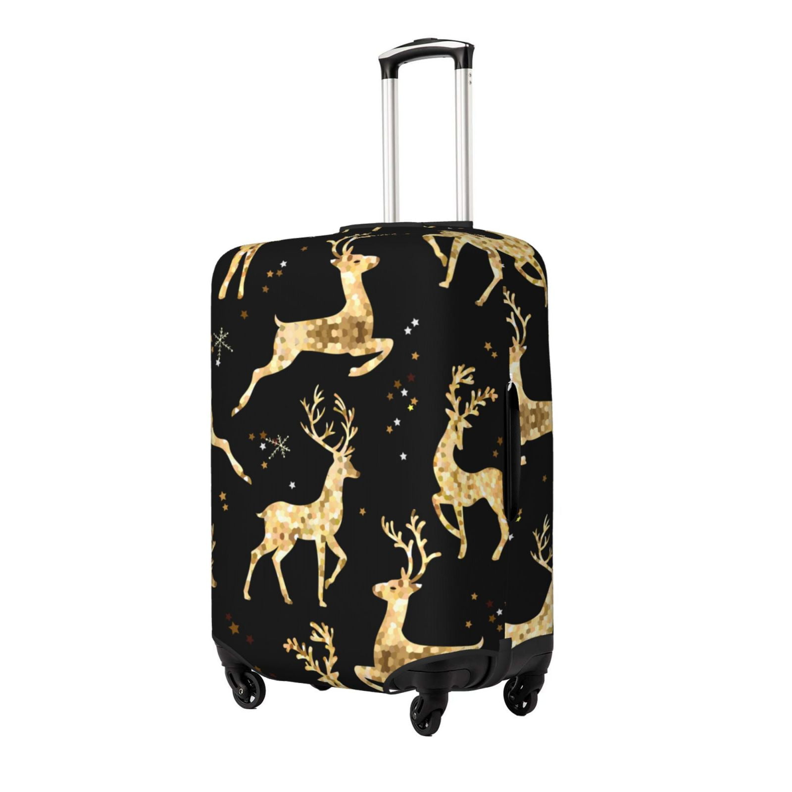 Goofa Christmas Gold Deers Pattern Luggage Covers For Suitcase,Suitcase ...