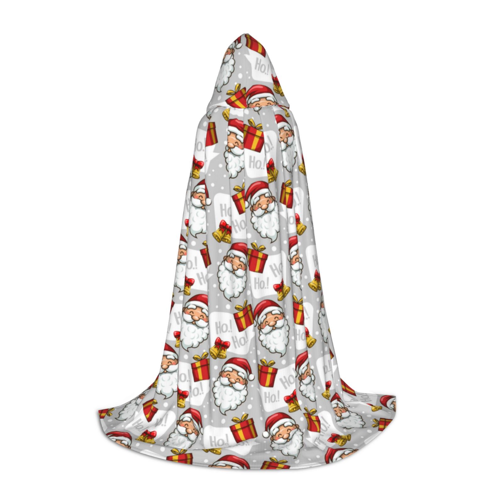 Goofa Christmas Santa Claus Pattern Hooded Halloween Cloak for Kids ...