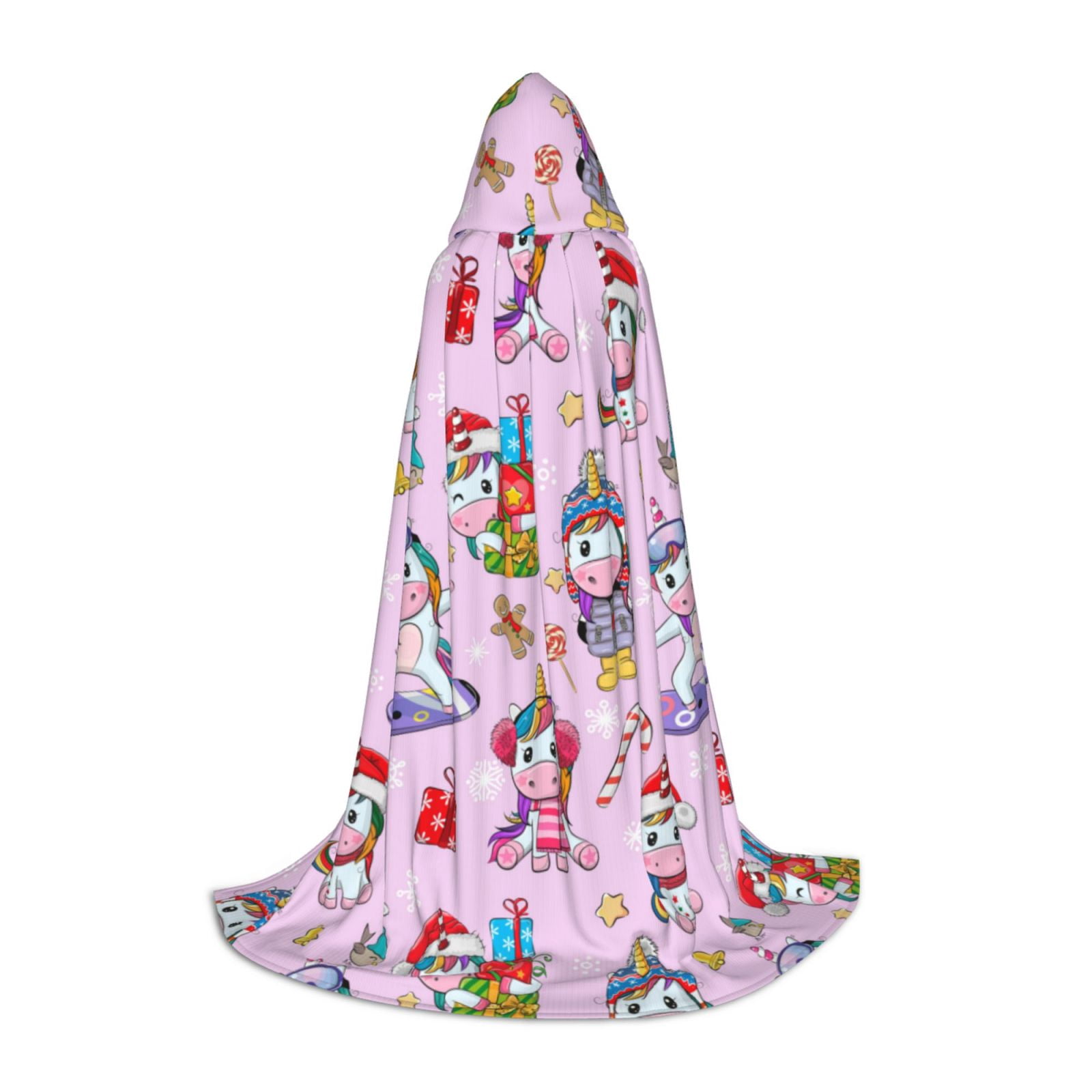 Goofa Christmas Unicorns Pattern Hooded Halloween Cloak for Kids,Boys ...