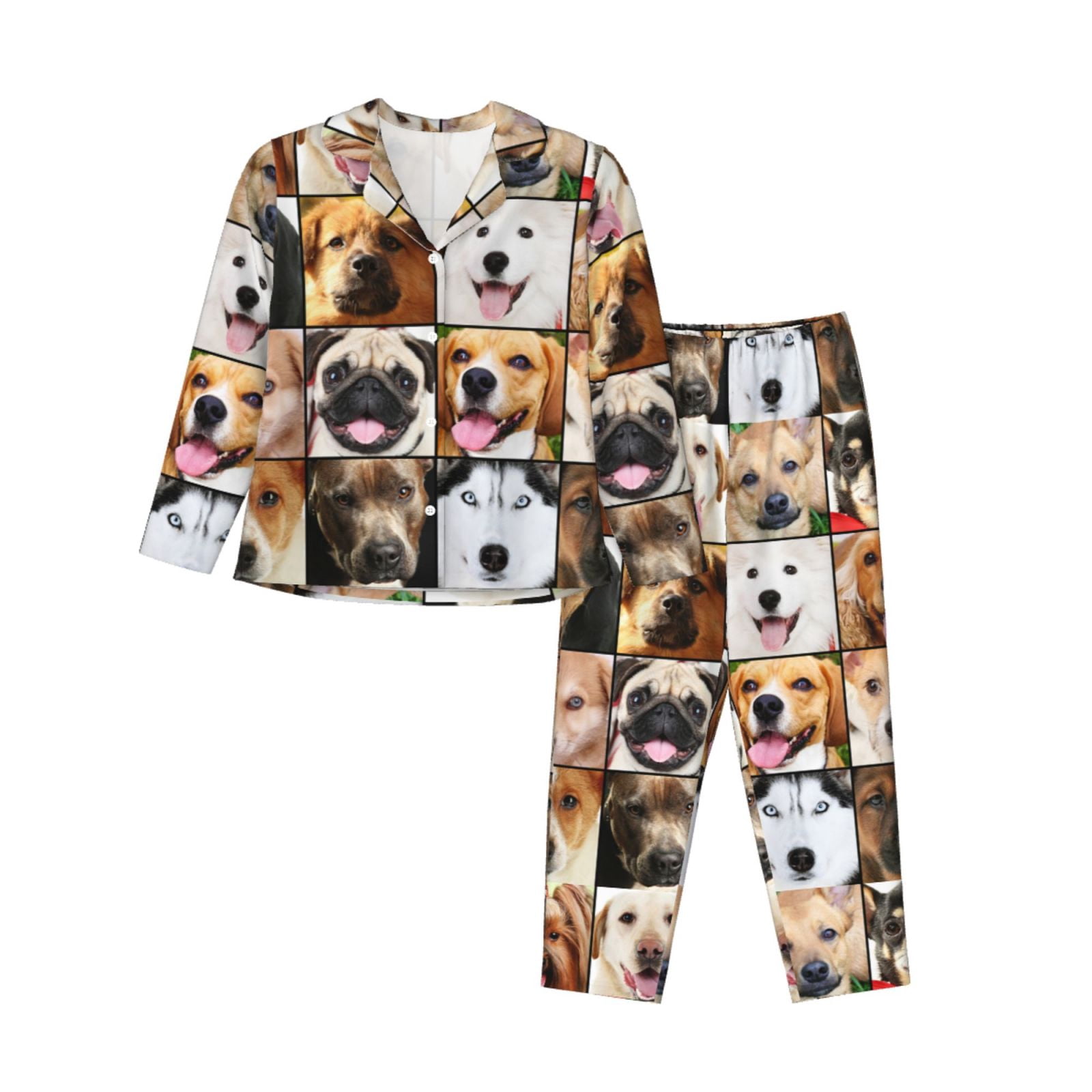 Goofa Collage of different dogs Printed Women’s 2 Piece Pajama Set ...