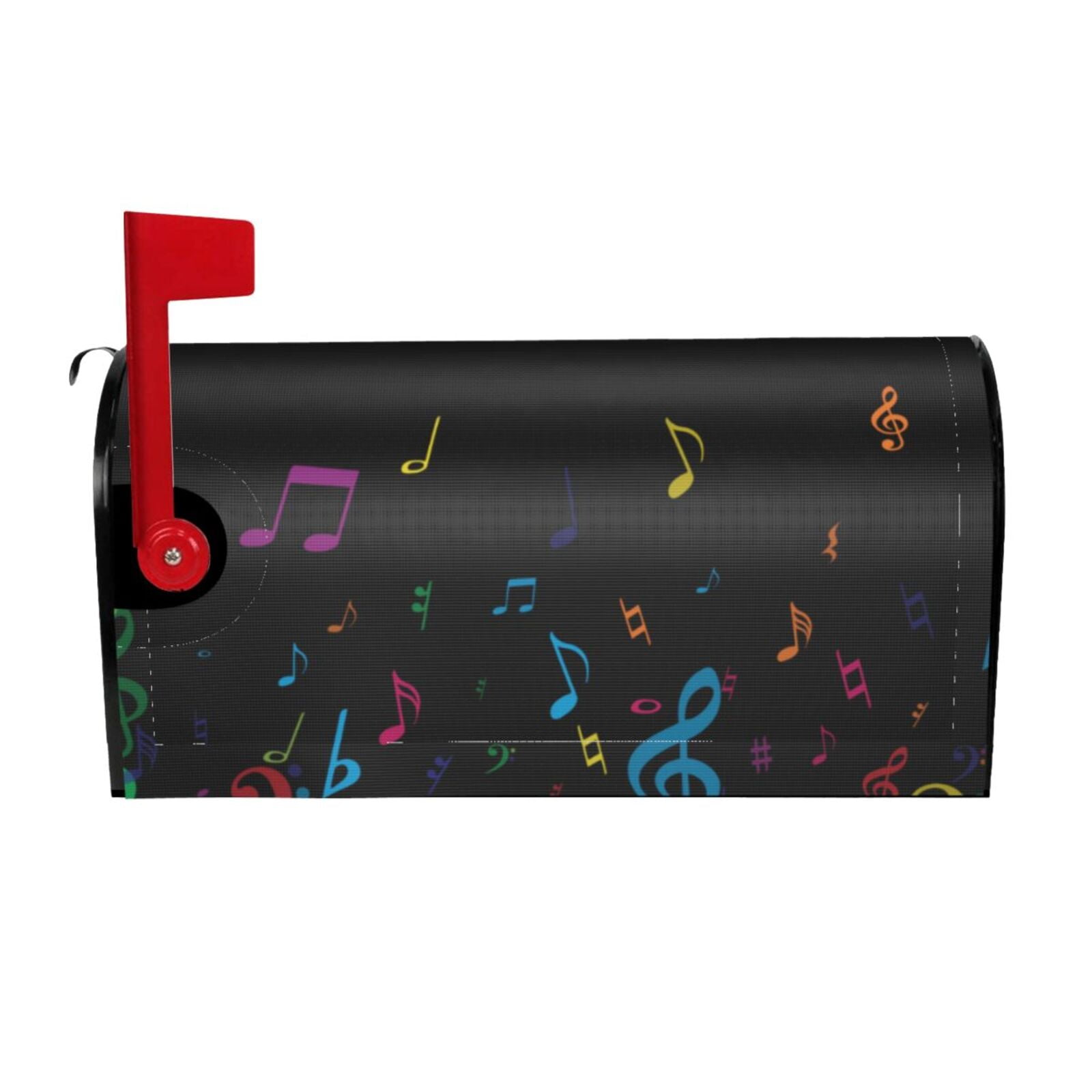 Goofa Color Musical Notes Pattern Mailbox Cover, Mailbox Decoration ...