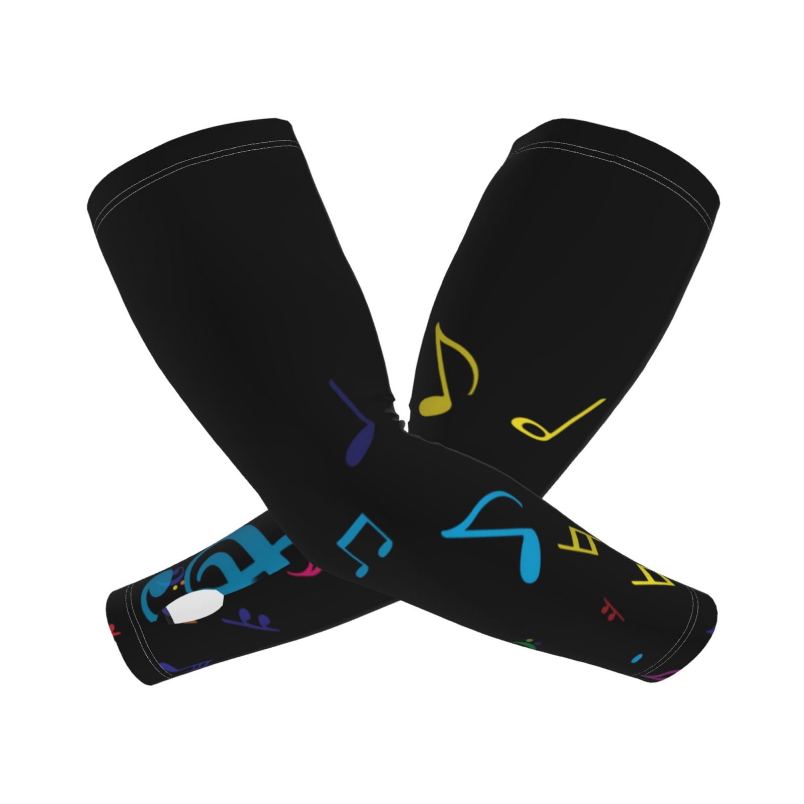 Goofa Color Musical Notes Pattern UV Sun Protection Arm Sleeves, UPF 50 ...