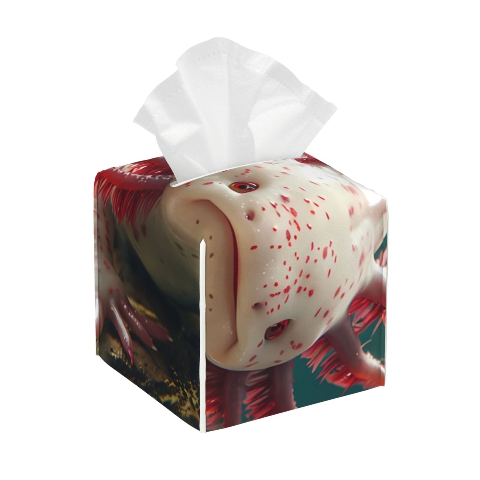 Goofa Colorful Axolotl Underwater Tissue Box Cover PVC Leather Tissue ...