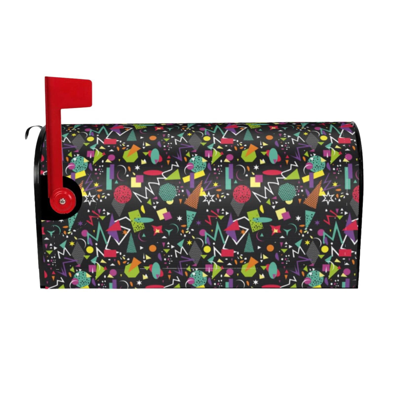 Goofa Colorful Geometric Figures Pattern Mailbox Cover, Mailbox ...