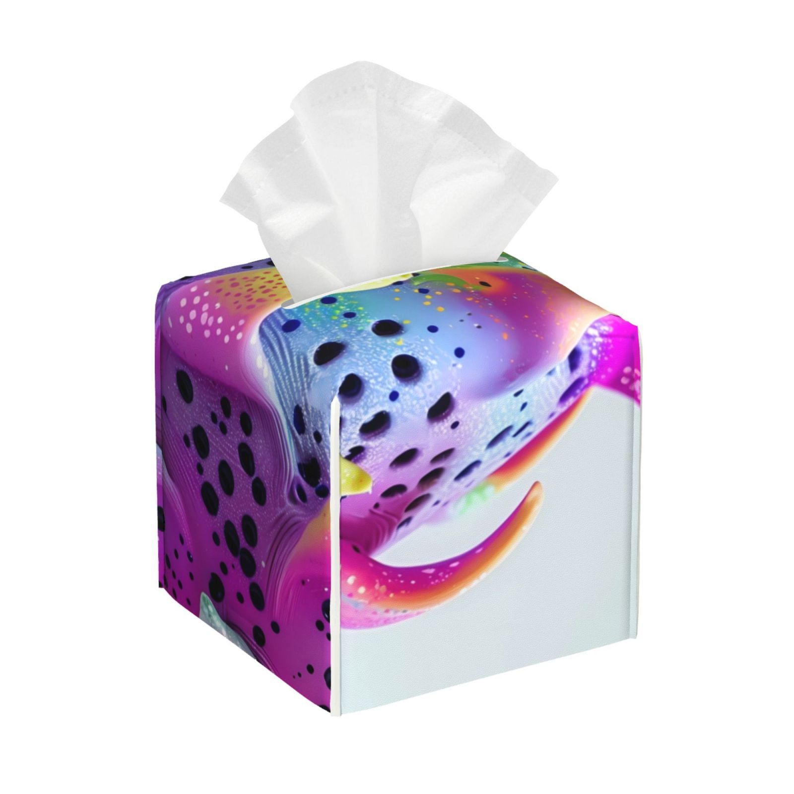 Goofa Colorful Glitter Dagon Fruit Tissue Box Cover PVC Leather Tissue ...