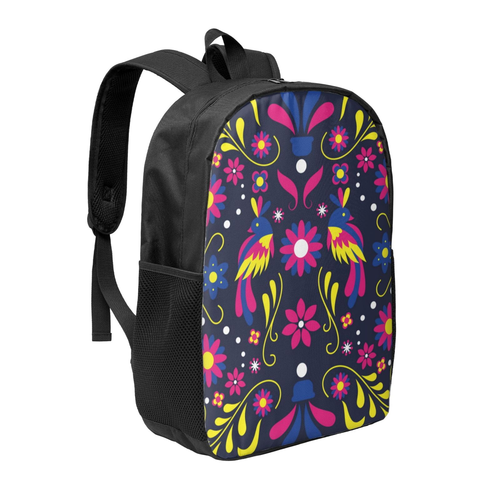Goofa Colorful Mexican Pattern 17in Student Backpack - School, Travel ...