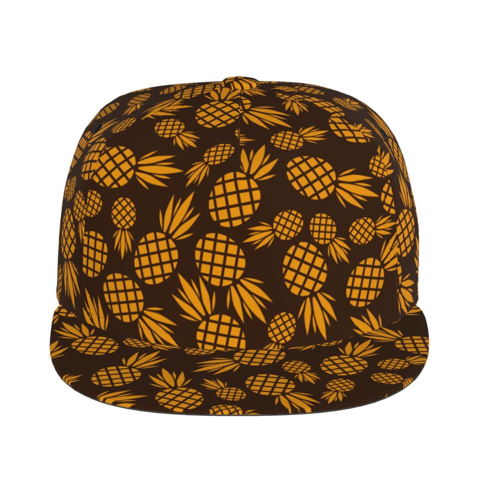Goofa Colorful Pineapple Printed Men's Baseball Cap,Straight Brim Hat ...