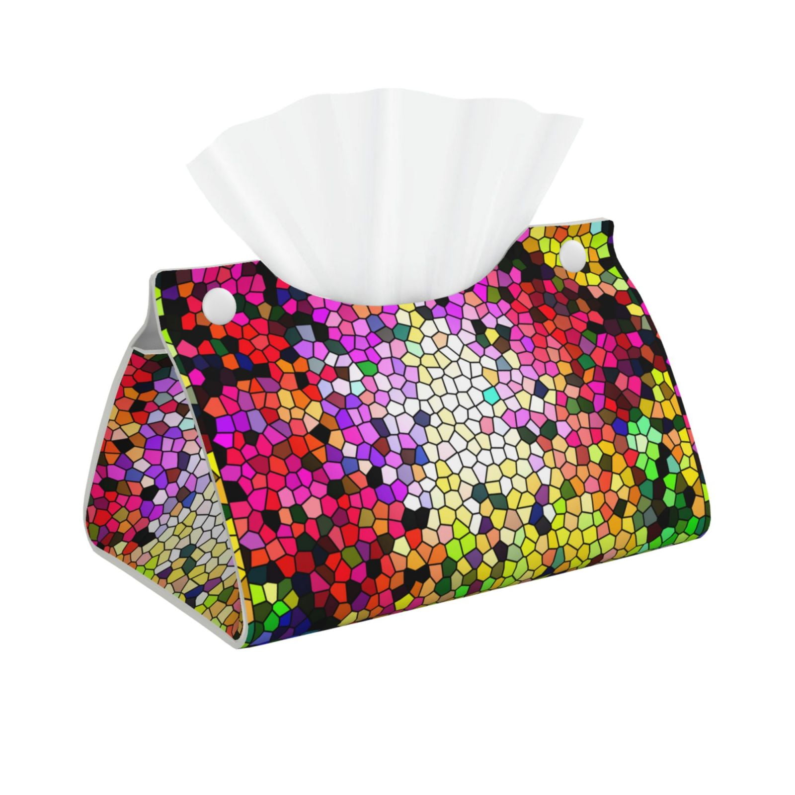 Goofa Colorful Tie Dye Stained Glass 3 Pattern Triangle Square Tissue ...