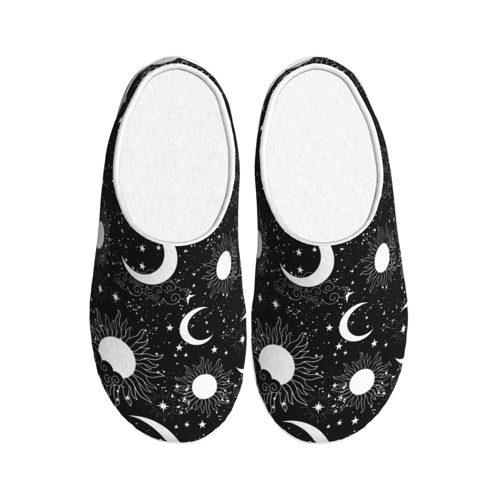 Goofa Crescent and Stars Print Womens Mens Cotton Lightweight House ...
