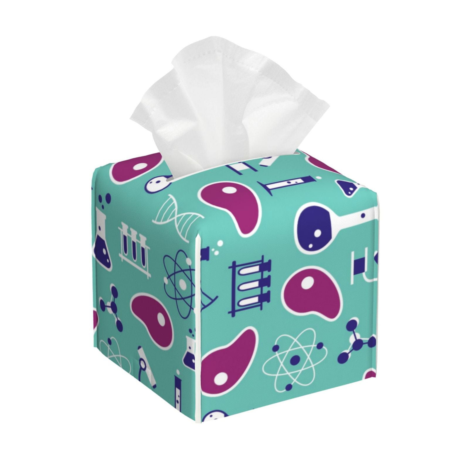 Goofa Cultured Meat Science Tissue Box Cover PVC Leather Tissue Holder ...