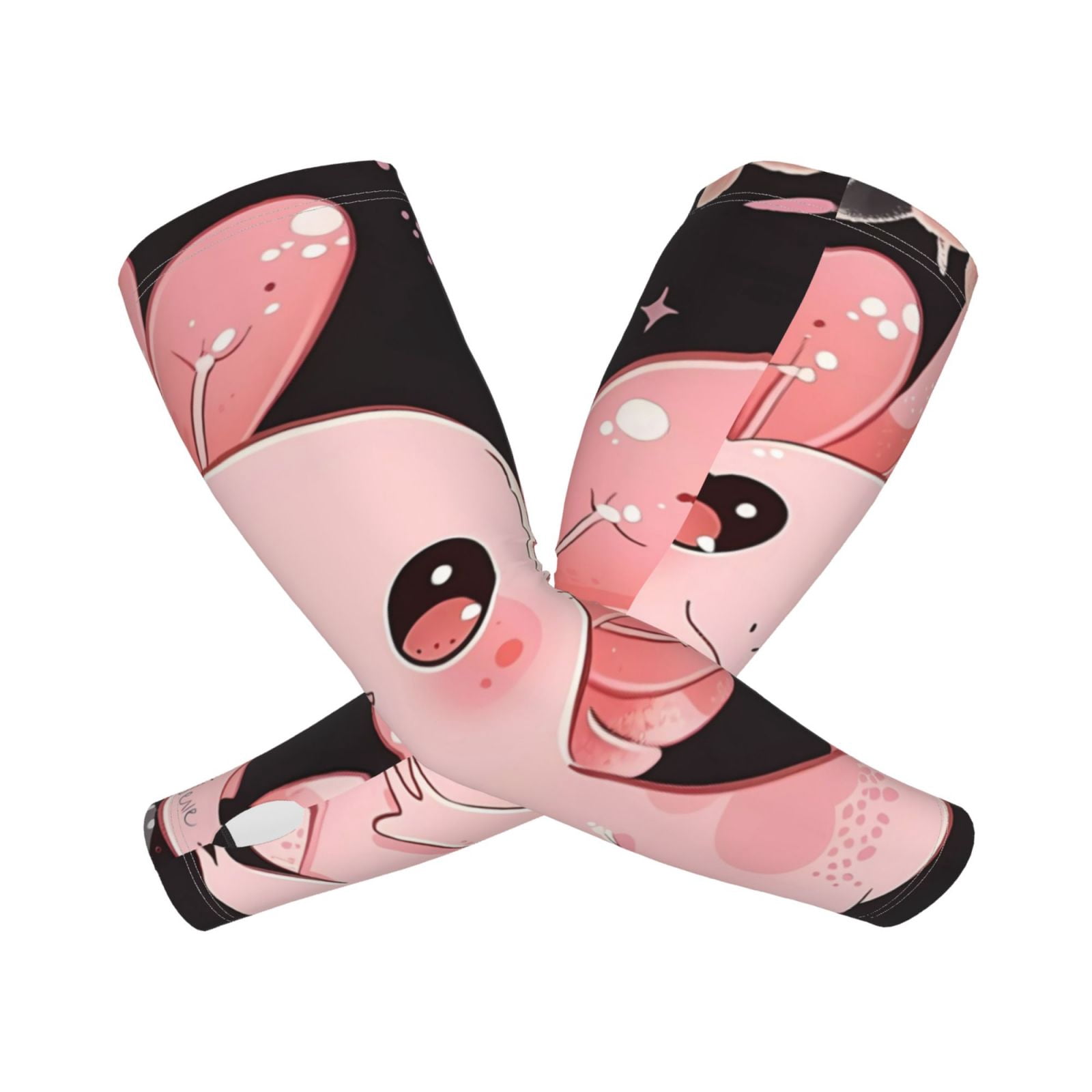 Goofa Cute Axolotl Sakura Blossoms A Pattern UV Sun Protection Arm ...