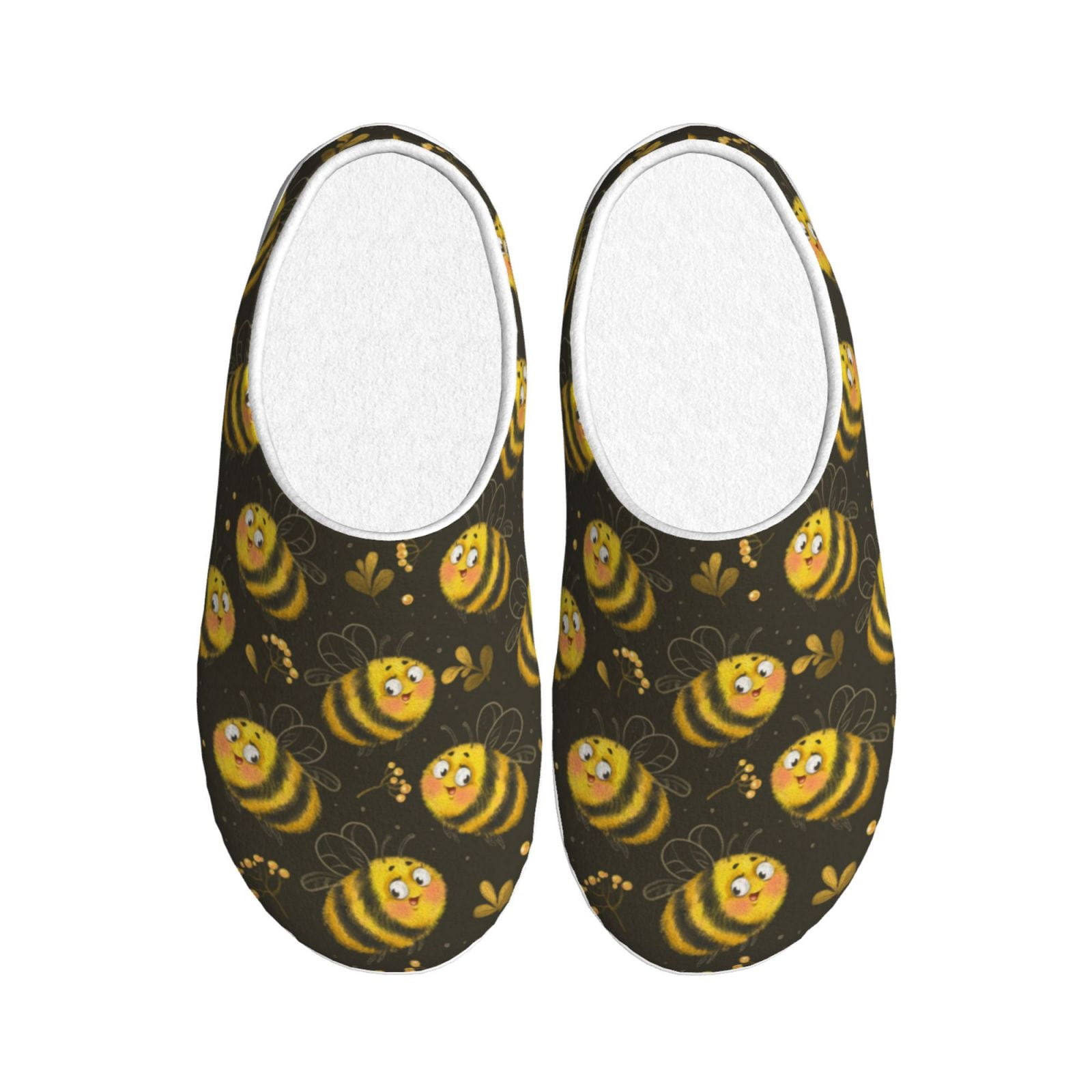 Goofa Cute Cartoon Bees Print Womens Mens Cotton Lightweight House ...