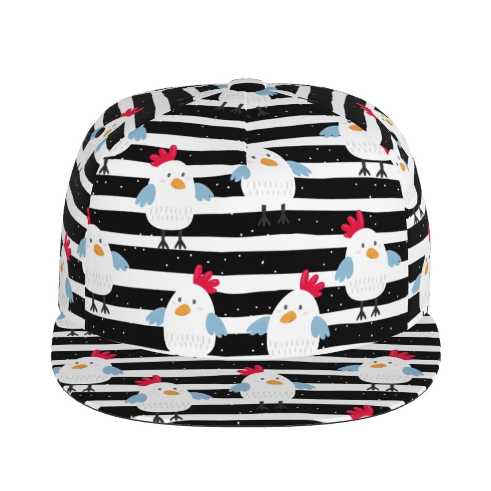 Goofa Cute Chicken Printed Men's Baseball Cap,Straight Brim Hat,Golf ...