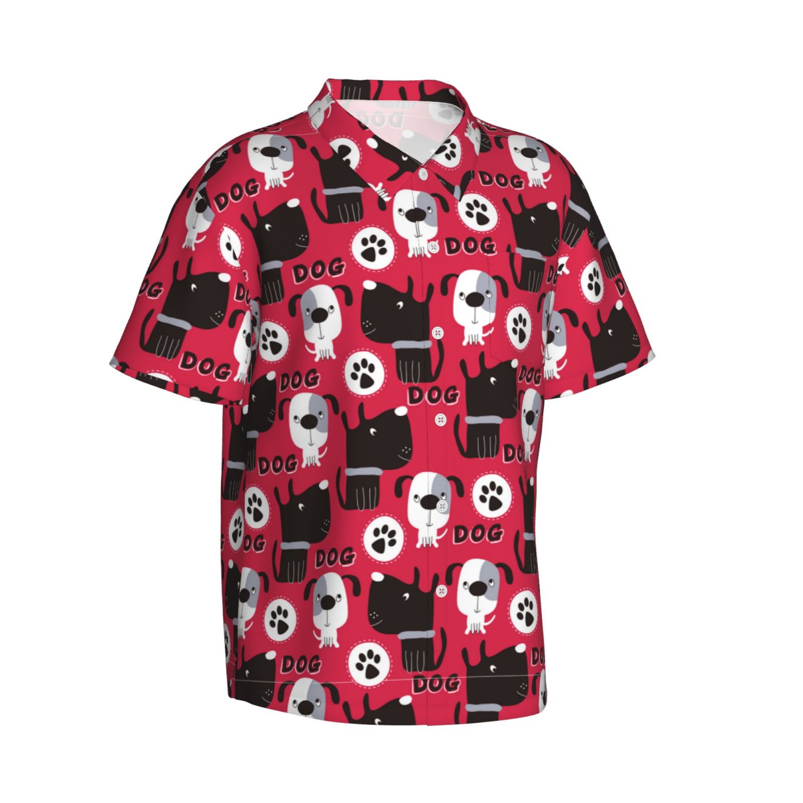 Goofa Cute Dog Hawaiian Shirt for Men, Unisex Summer Beach Casual Short ...