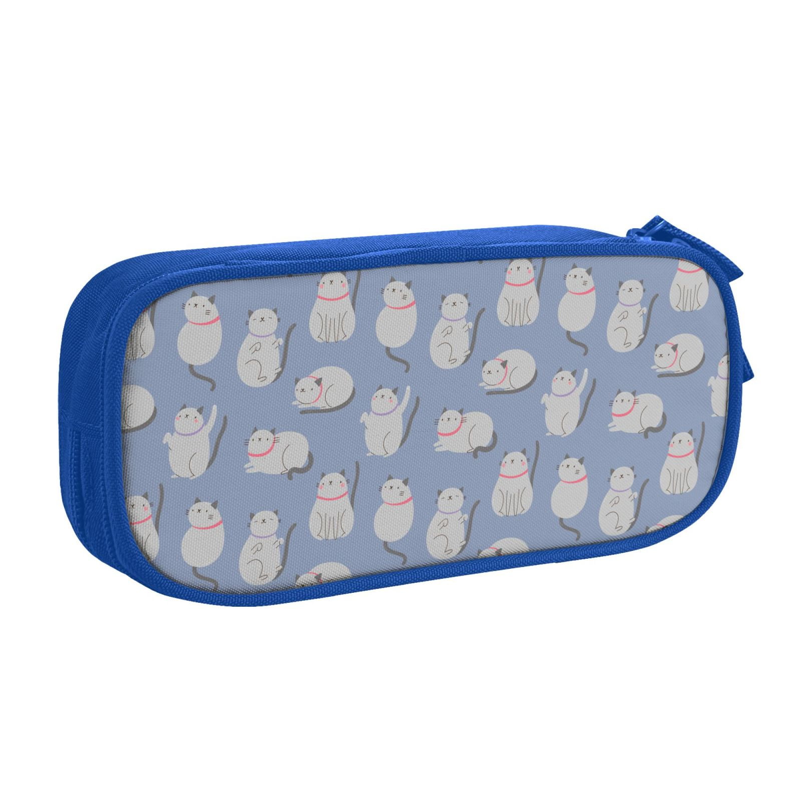 Goofa Cute Fat Cat Pattern Big Capacity Pencil Pen Case Office College ...