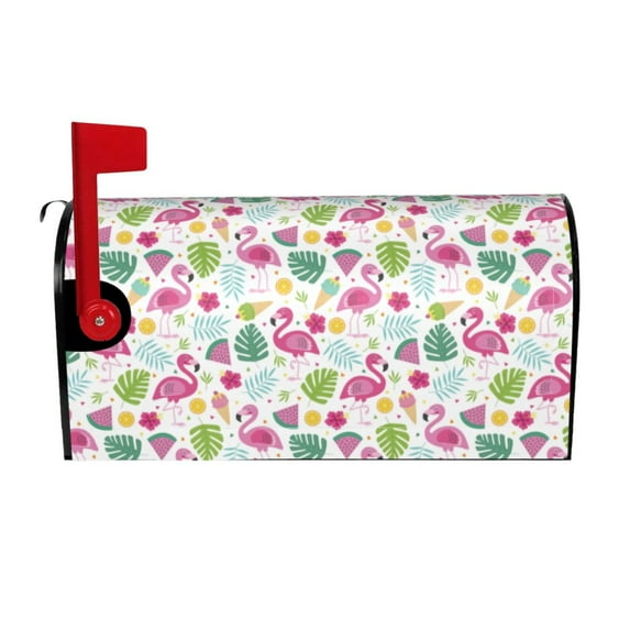 Goofa Cute Flamingo Pattern Mailbox Cover, Mailbox Decoration with ...