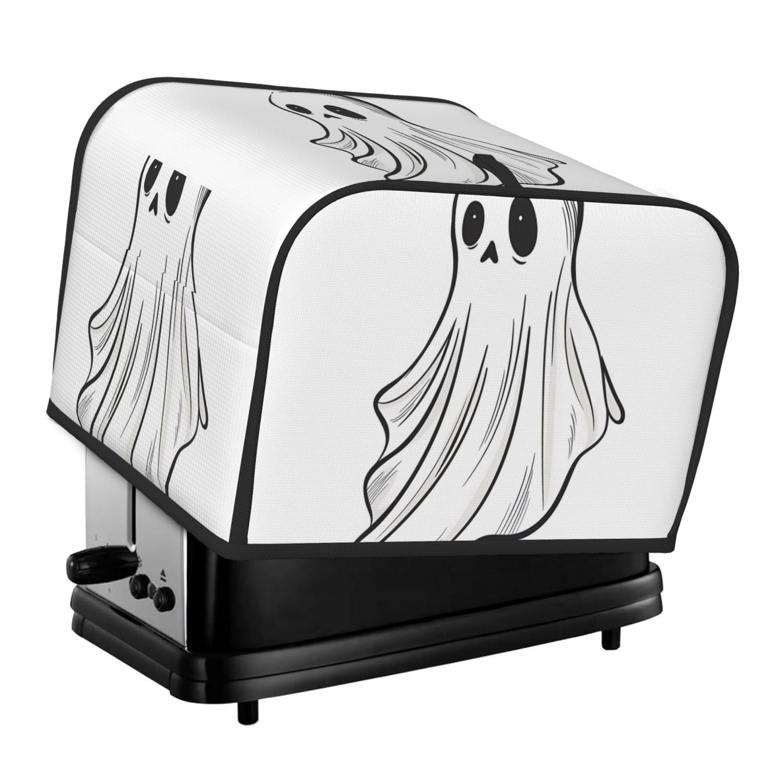 Goofa Cute Ghost Simple Drawing Print Toaster Cover 4 Slice, Four Slice ...