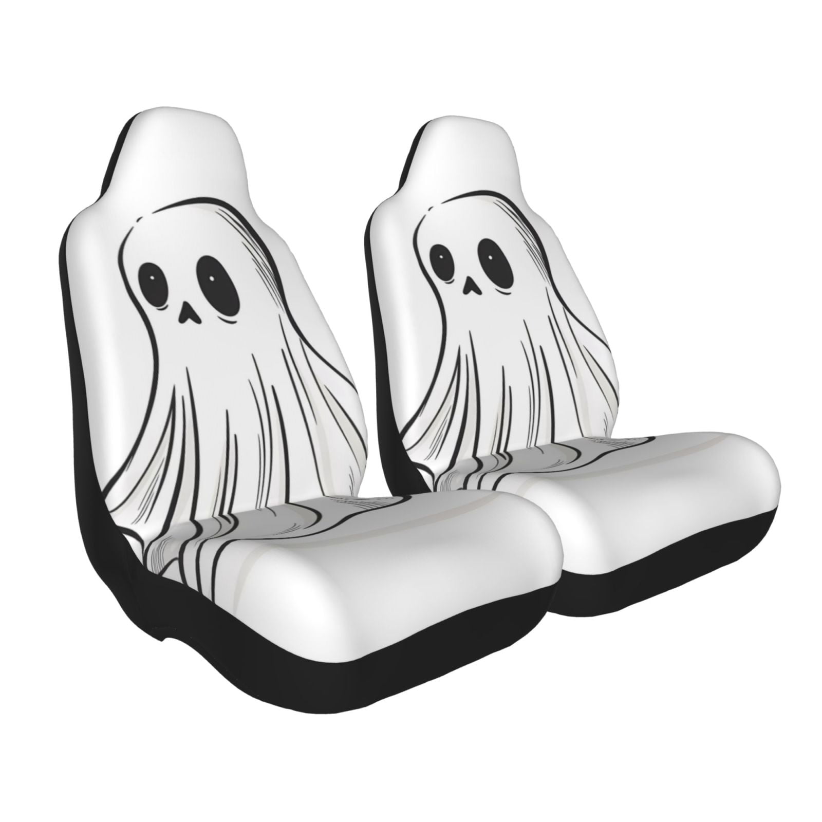 Goofa Cute Ghost Simple Drawing Printed Car Seat Covers, Automotive ...