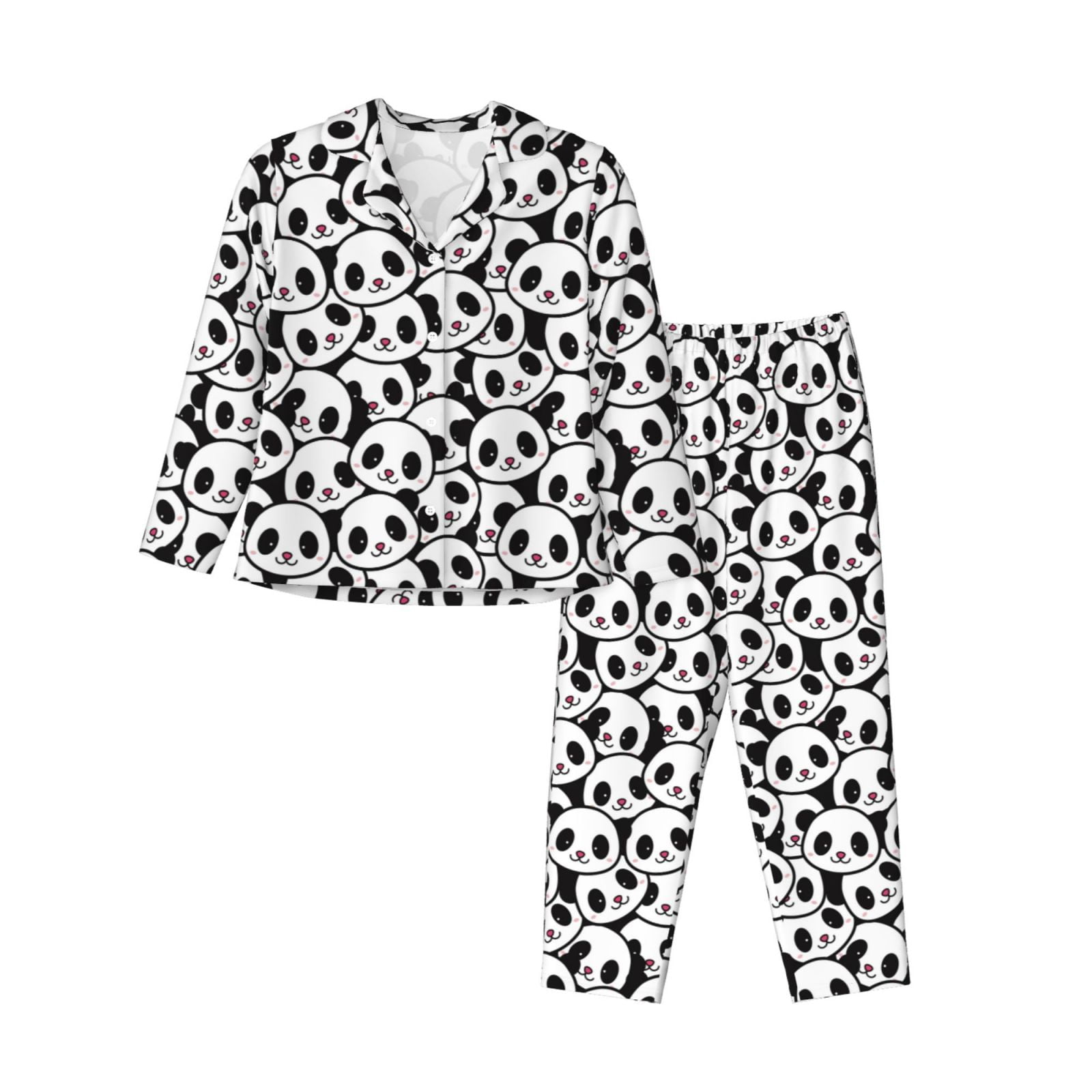 Goofa Cute Panda Printed Women’s 2 Piece Pajama Set Super,Pajamas Women ...