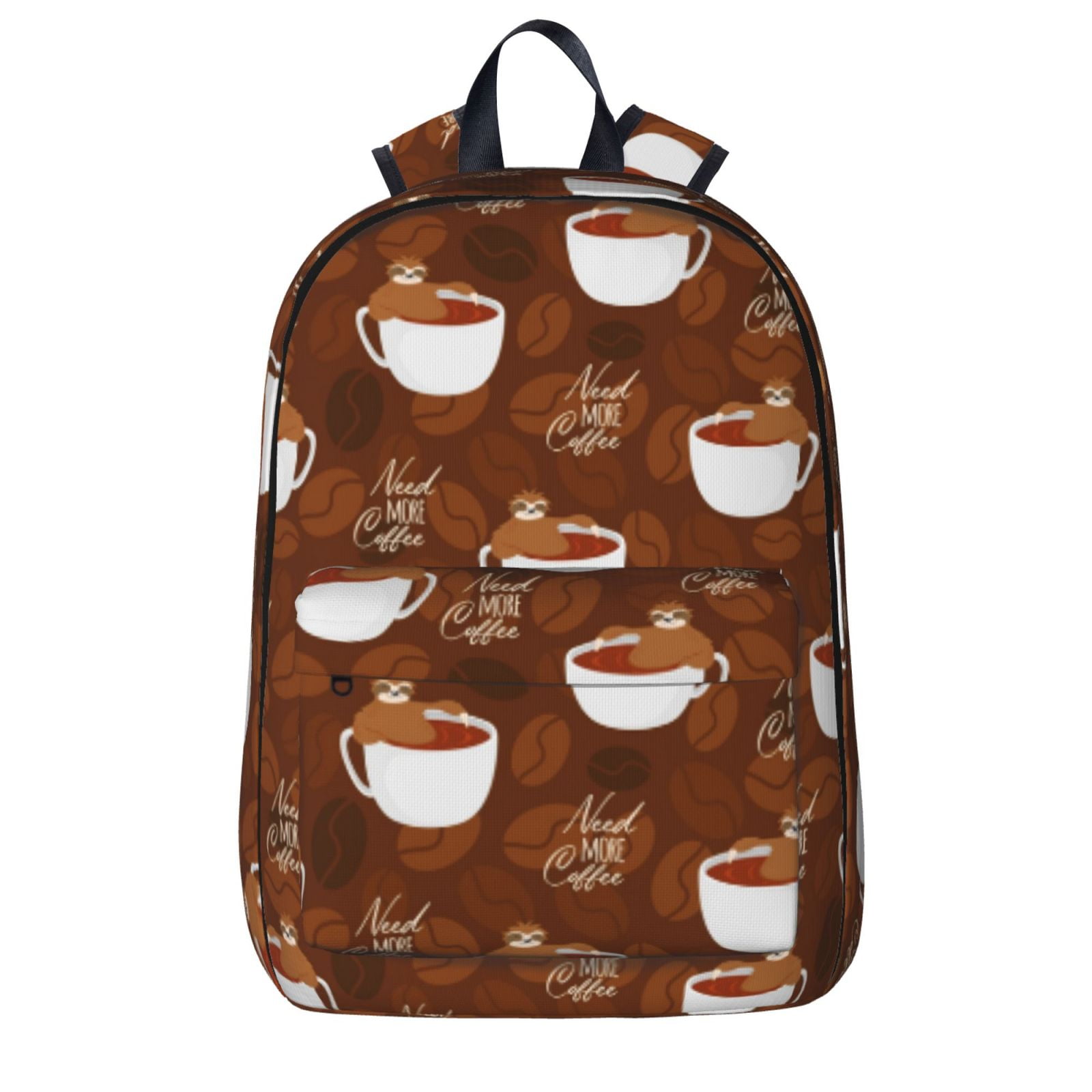 Goofa Cute Sloths Bear Relaxing In Coffee Cup Printed Backpack,Laptop ...