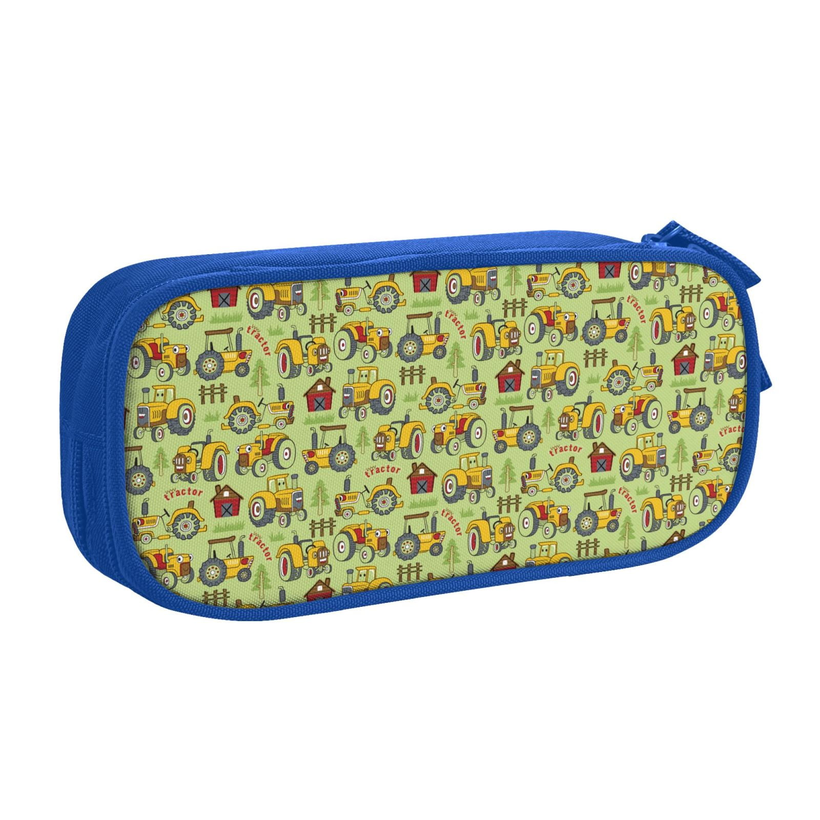 Goofa Cute Tractor Pattern Big Capacity Pencil Pen Case Office College ...