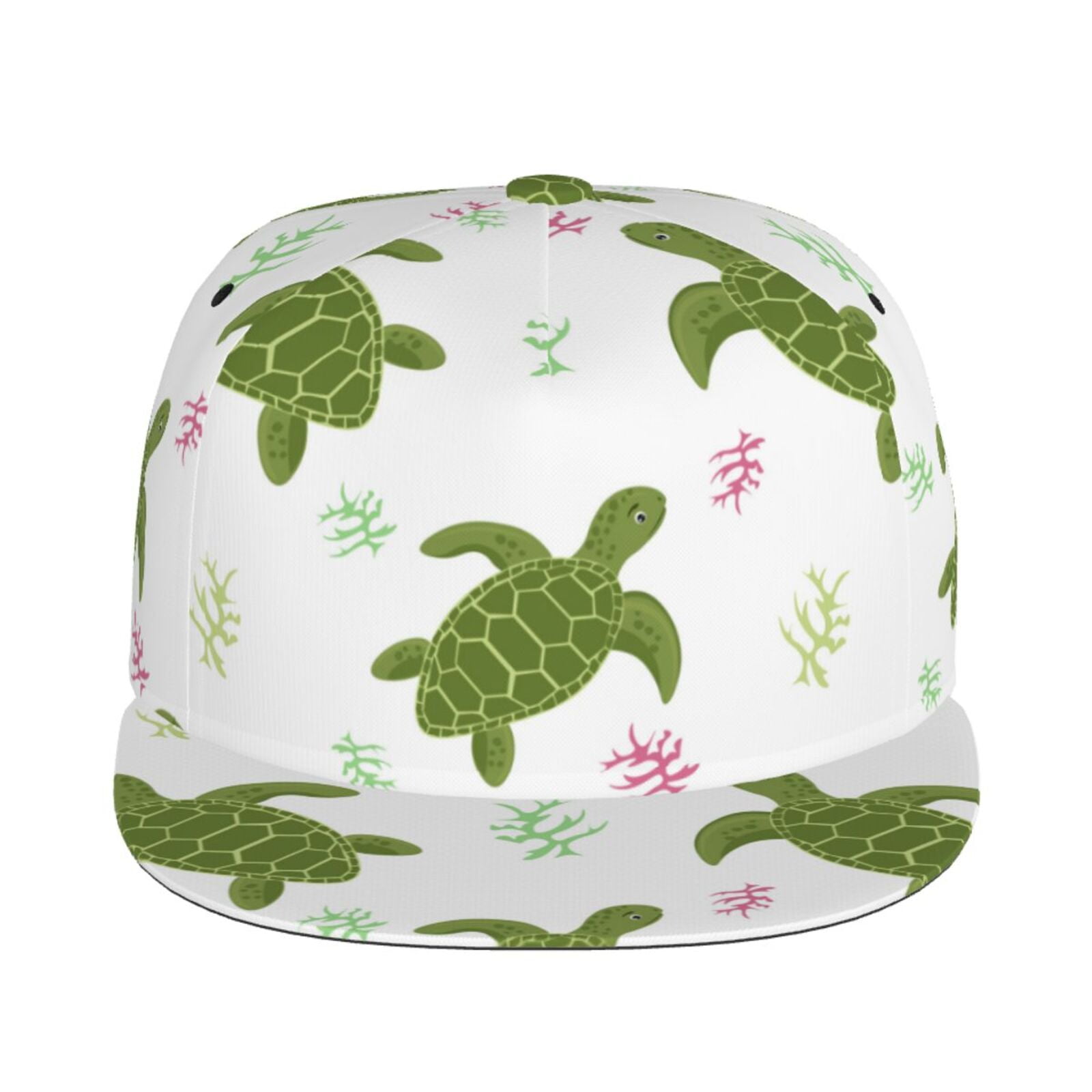 Goofa Cute Turtle Printed Men's Baseball Cap,Straight Brim Hat,Golf Dad ...
