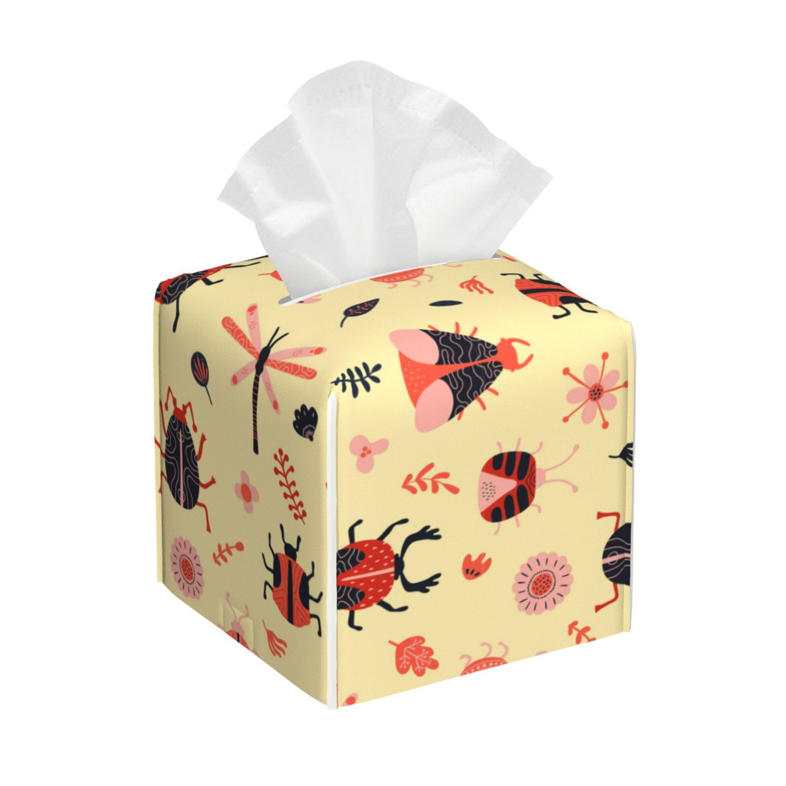 Goofa Cute insects Pattern Tissue Box Cover PVC Leather Tissue Holder ...