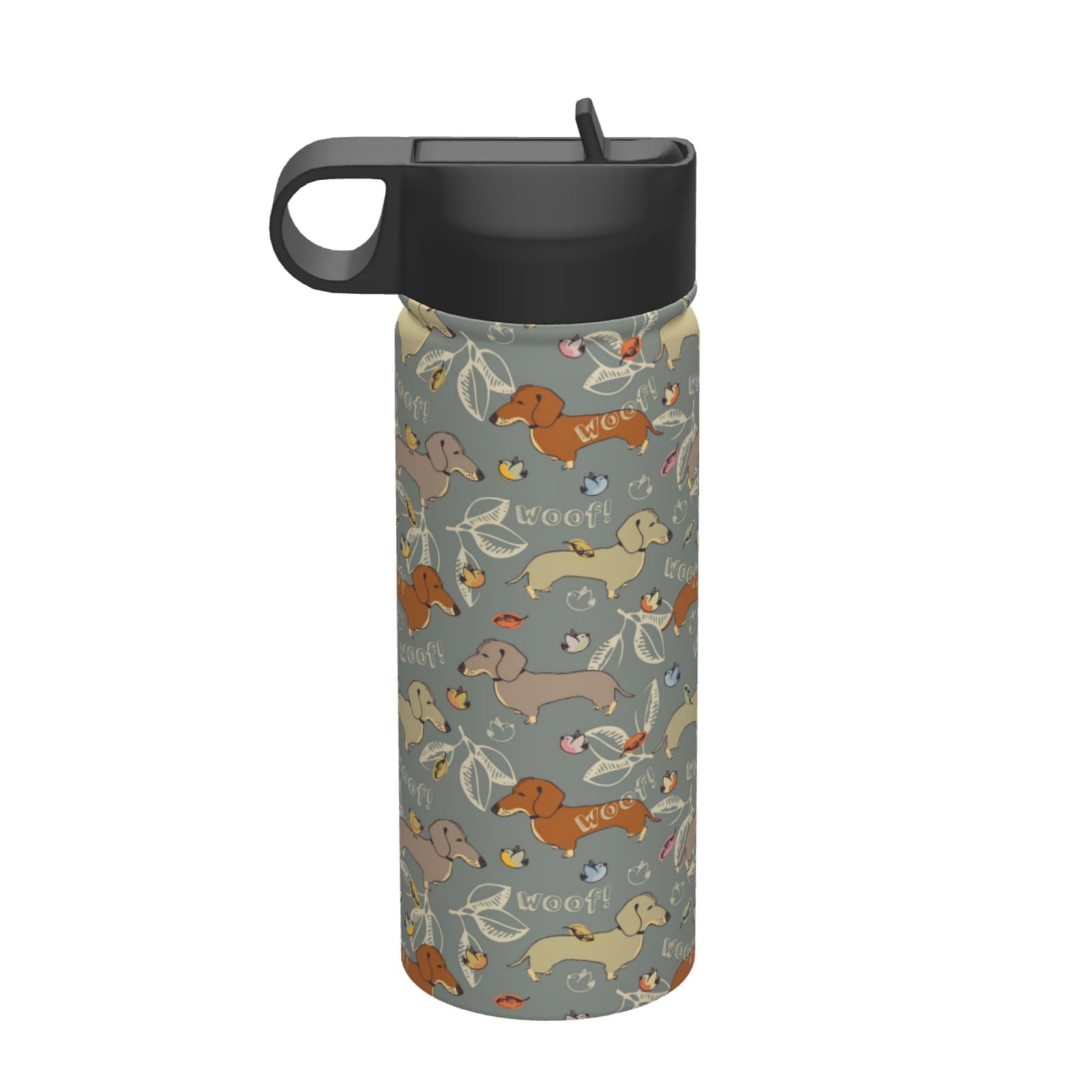 Goofa Dachshund Dog Bird for Insulated Kettle 18oz Water Bottle ...