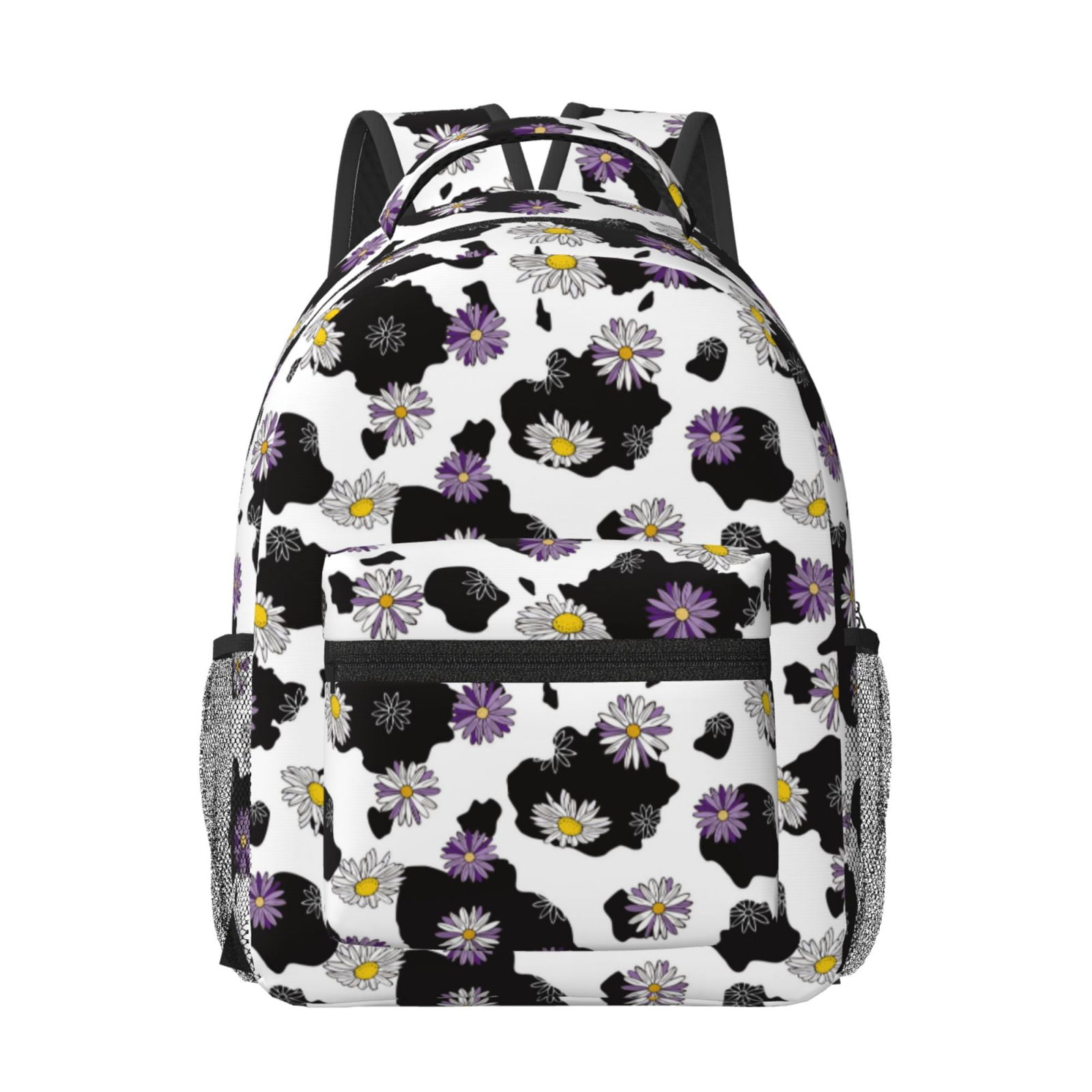 Goofa Daisies Flowers Pattern Comfortable Student Backpack - Ergonomic ...