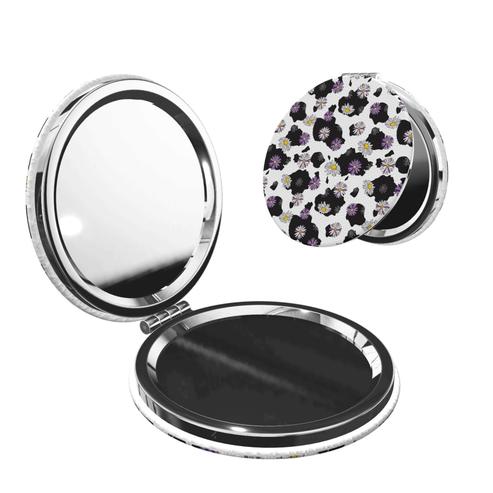 Goofa Daisies Flowers Pattern Pocket Mirror, Portable Makeup Mirror ...