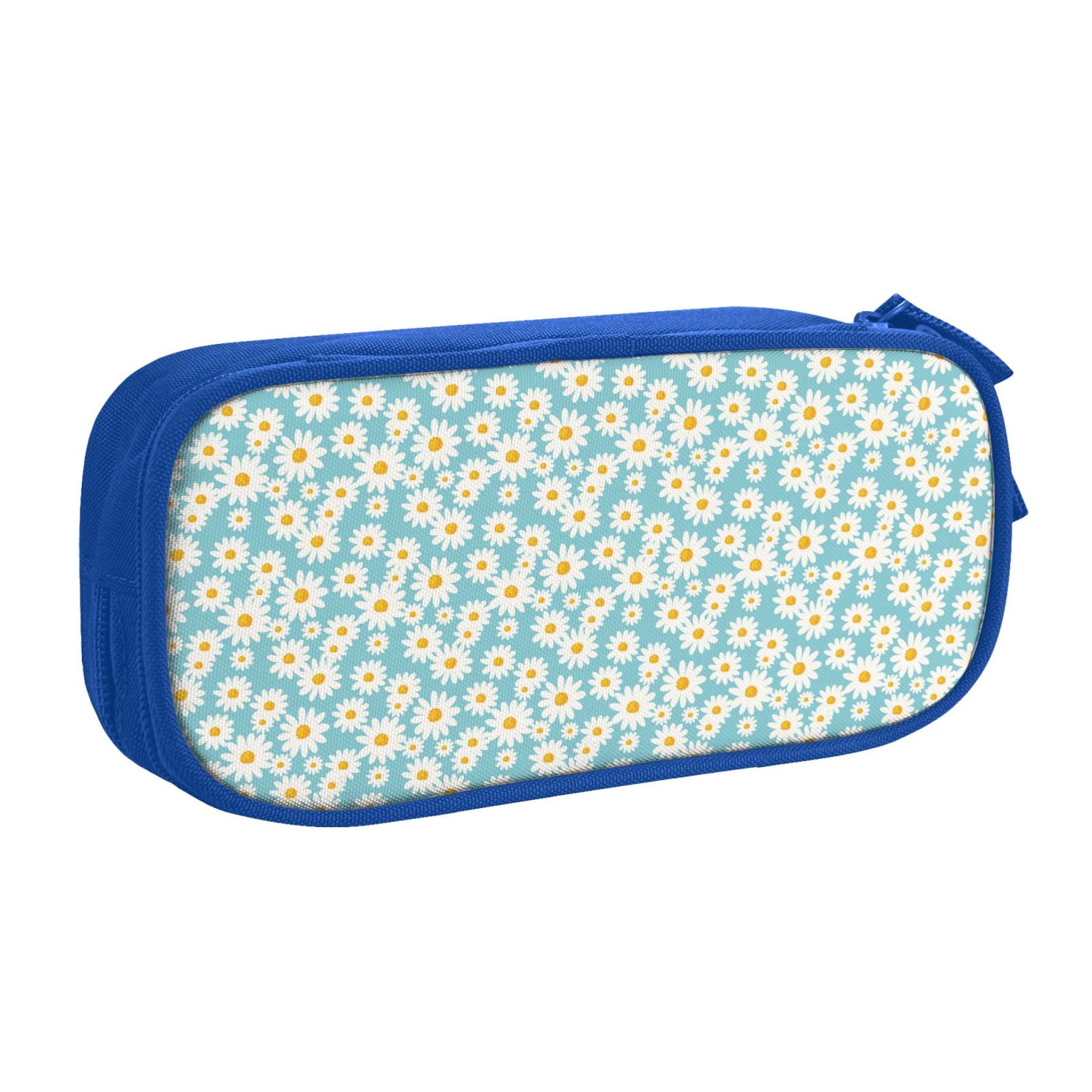 Goofa Daisy Floral A Pattern Big Capacity Pencil Pen Case Office ...