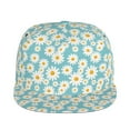 Goofa Daisy Floral A Printed Men's Baseball Cap,Straight Brim Hat,Golf ...