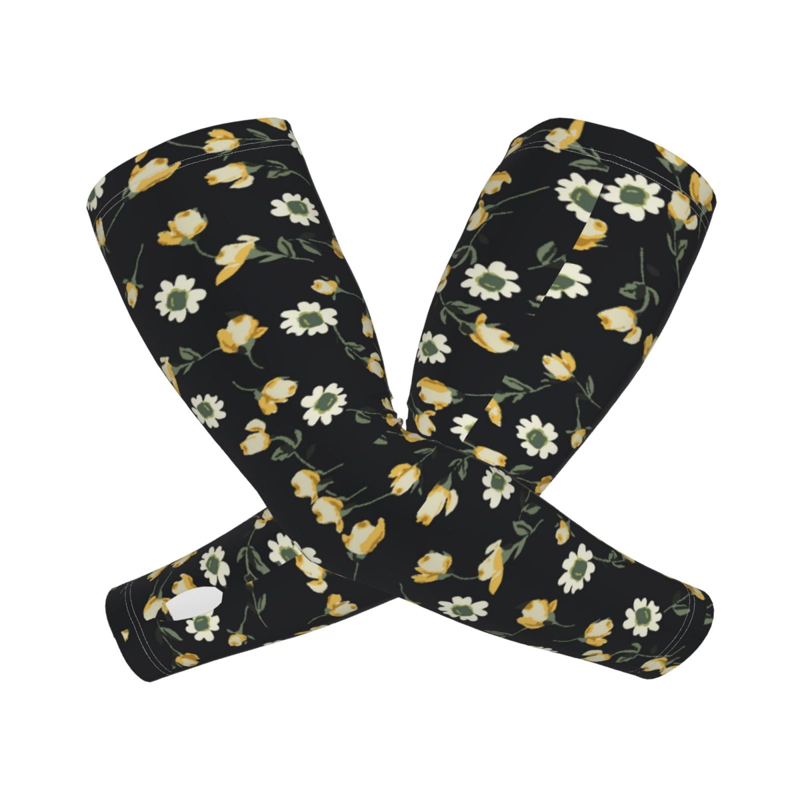 Goofa Daisy Pattern UV Sun Protection Arm Sleeves, UPF 50 Sports ...