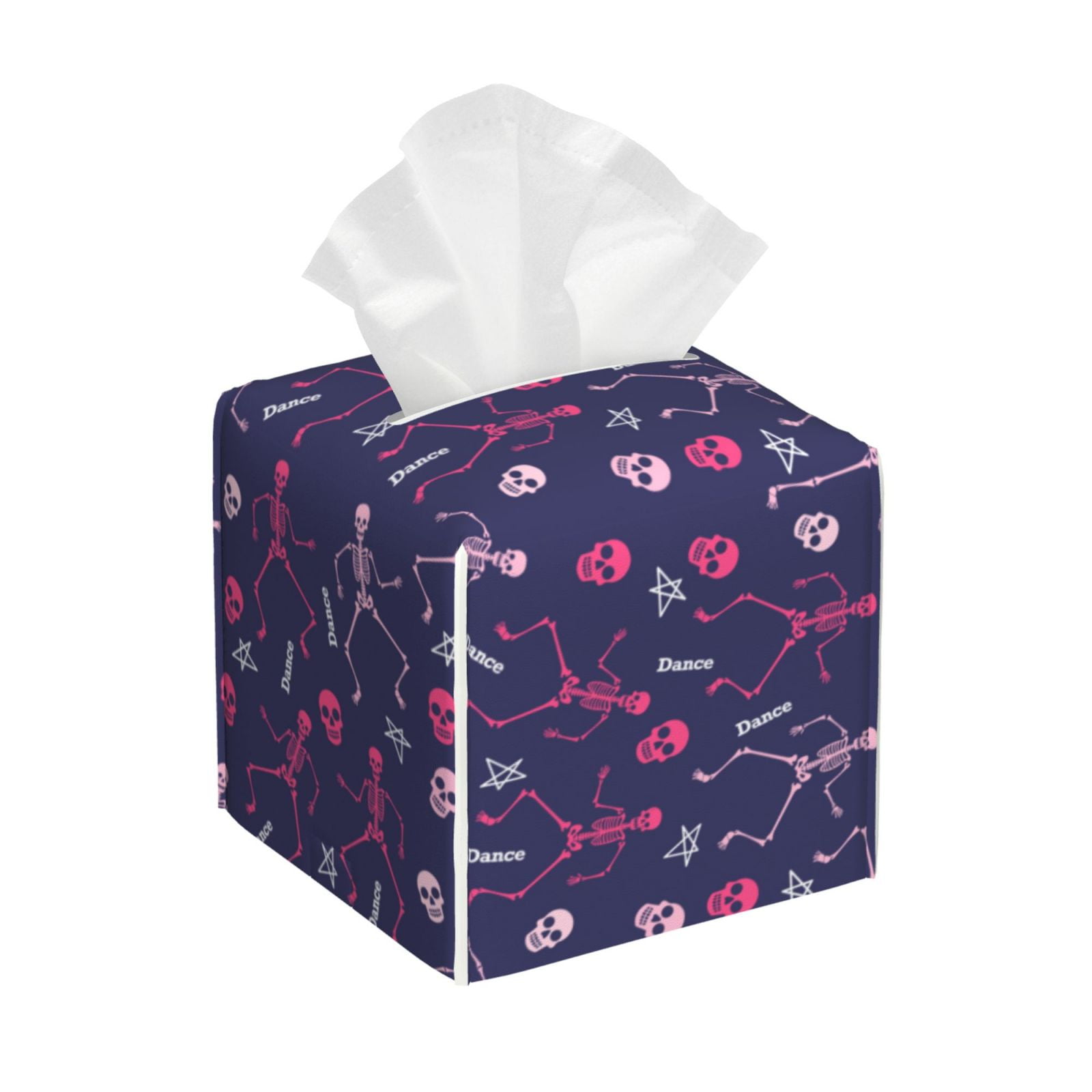 Goofa Dance Skull Star Tissue Box Cover PVC Leather Tissue Holder ...