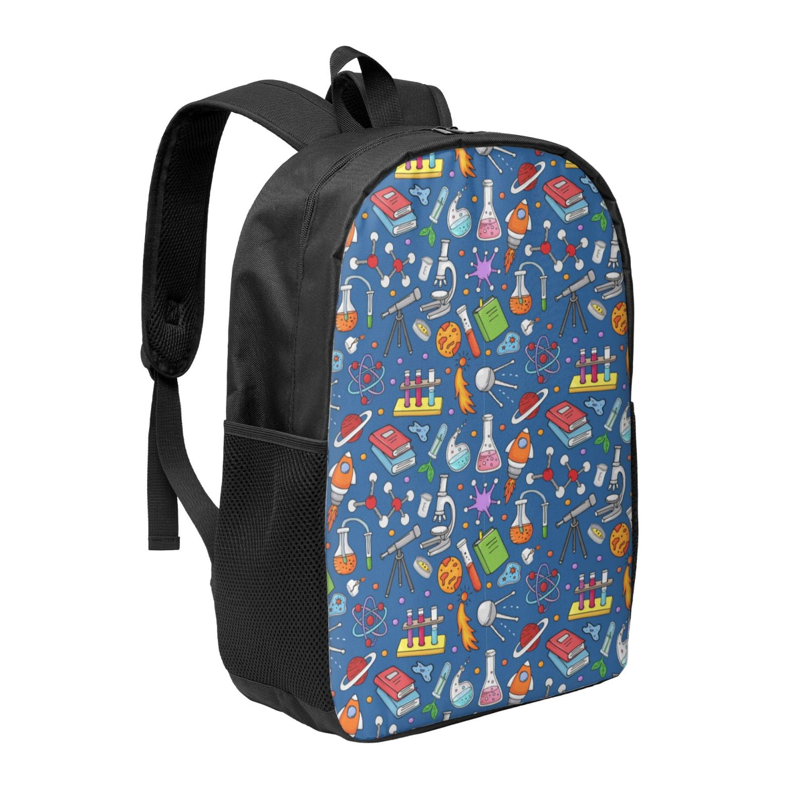 Goofa Different Chemical Things Pattern 17in Student Backpack - School ...