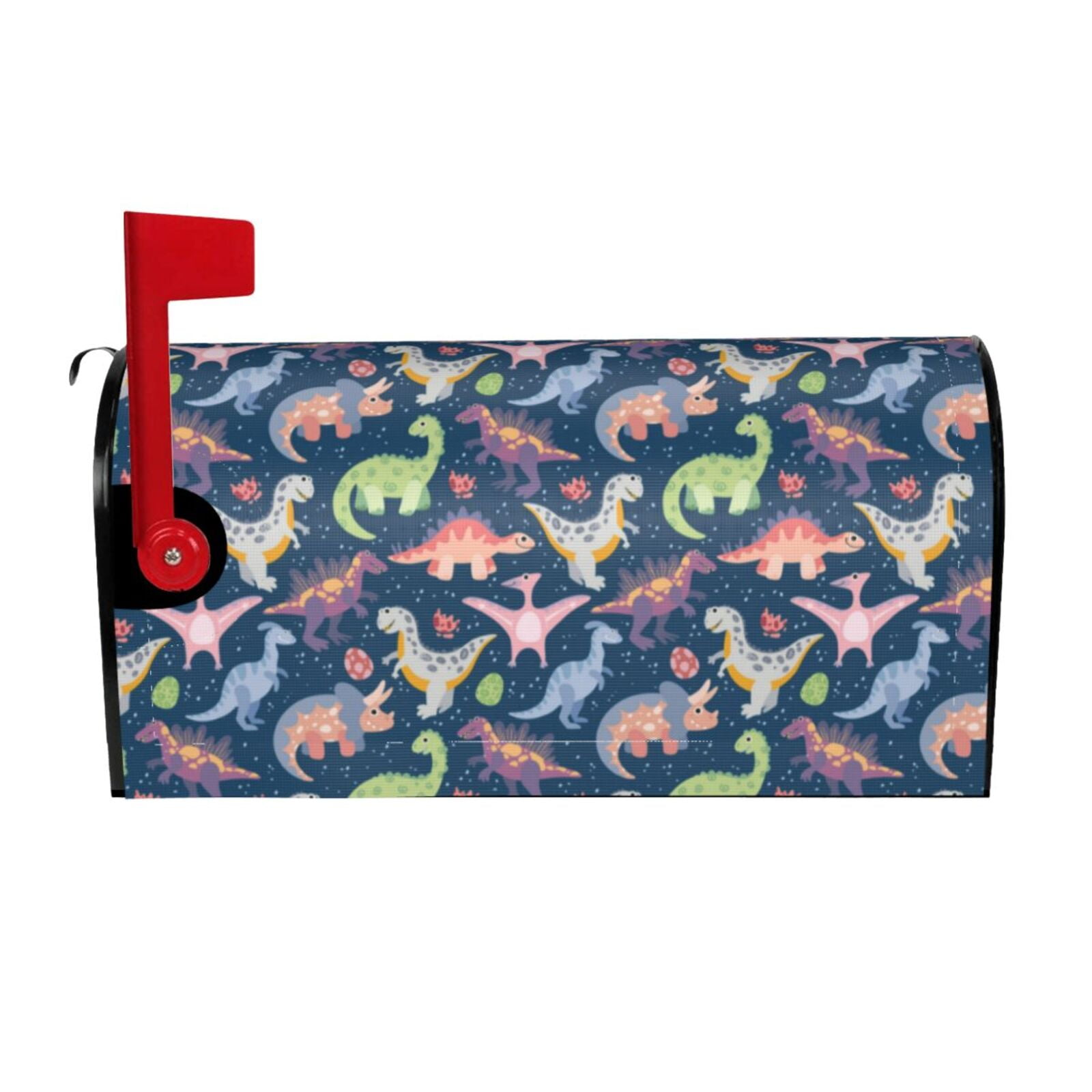 Goofa Dinosaur Pattern Mailbox Cover, Mailbox Decoration with Magnetic ...